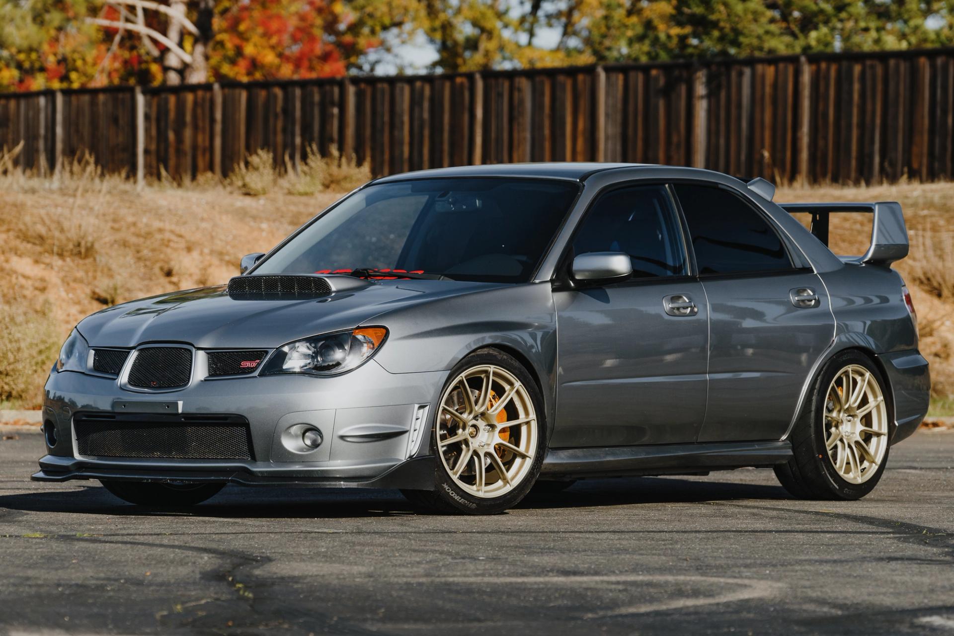 Subaru GD WRX STI with 18" SM-10RS in Motorsport Gold on Subaru GD WRX ...
