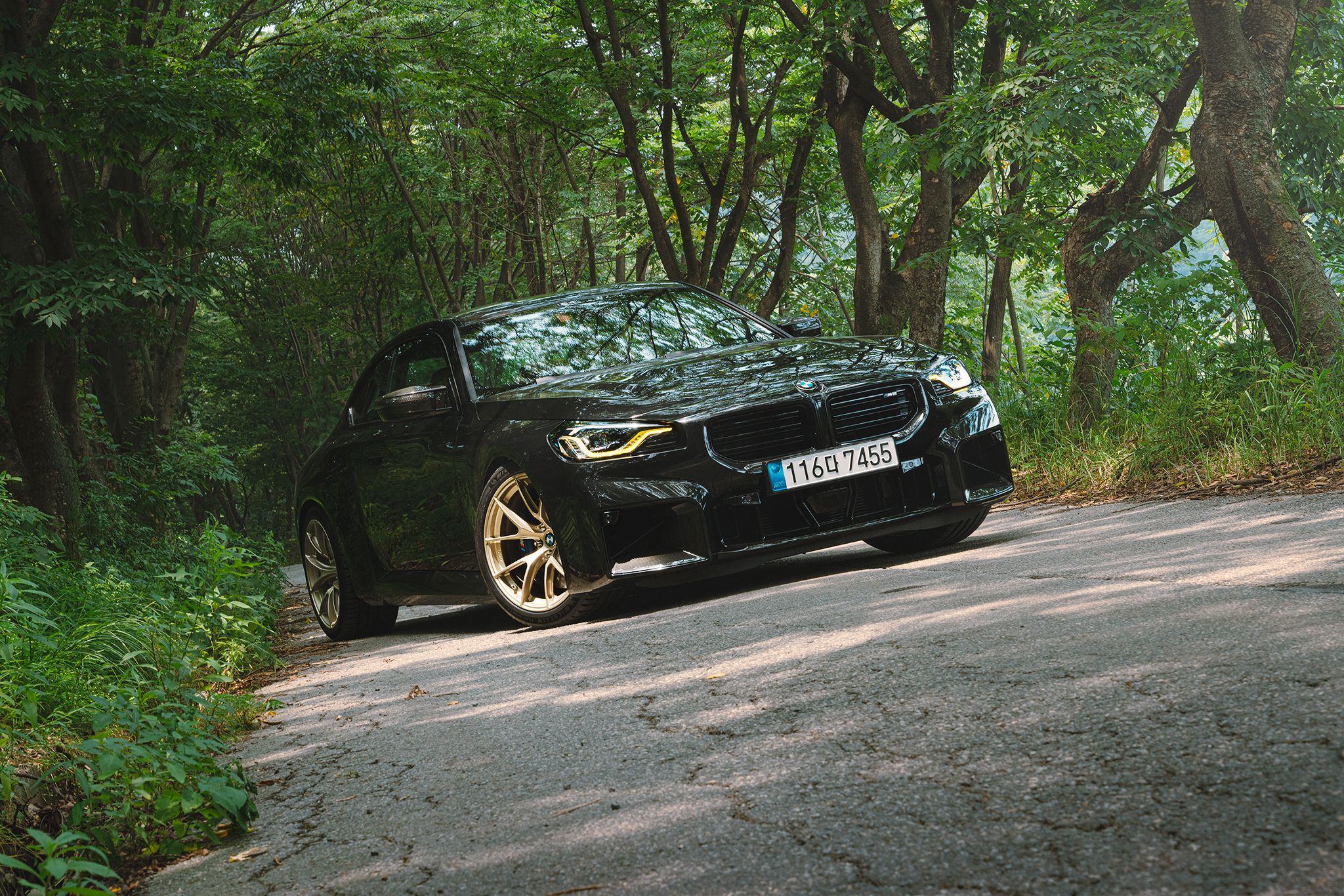 BMW G87 M2 with 19" VS-5RS Wheels in Motorsport Gold