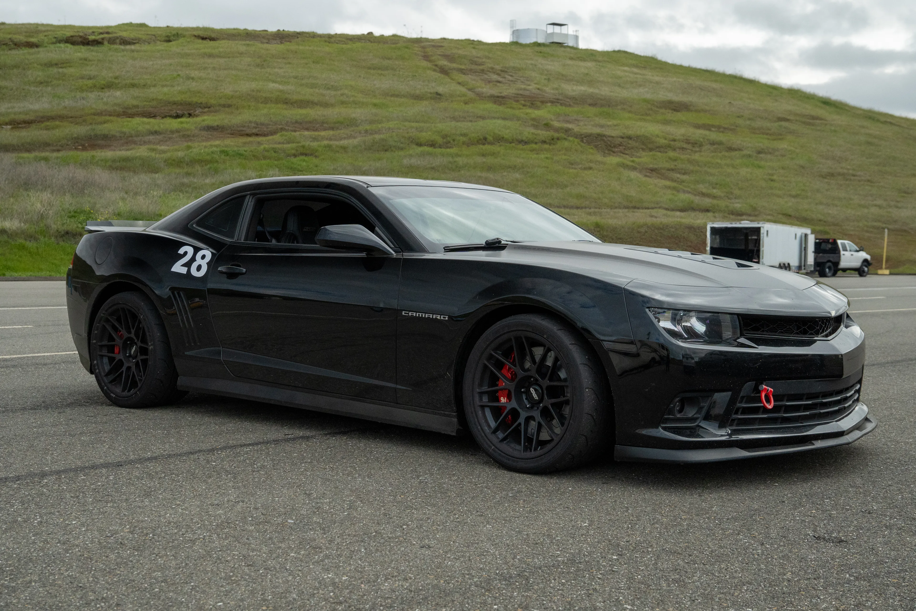 Chevrolet 5th Gen Camaro SS with 19" ARC-8 Wheels in Satin Black