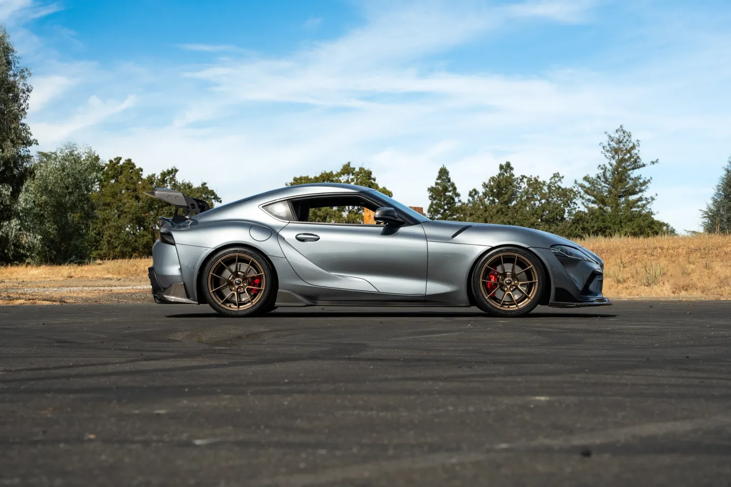 Toyota GR Supra with 19" VS-5RS Wheels in Satin Bronze