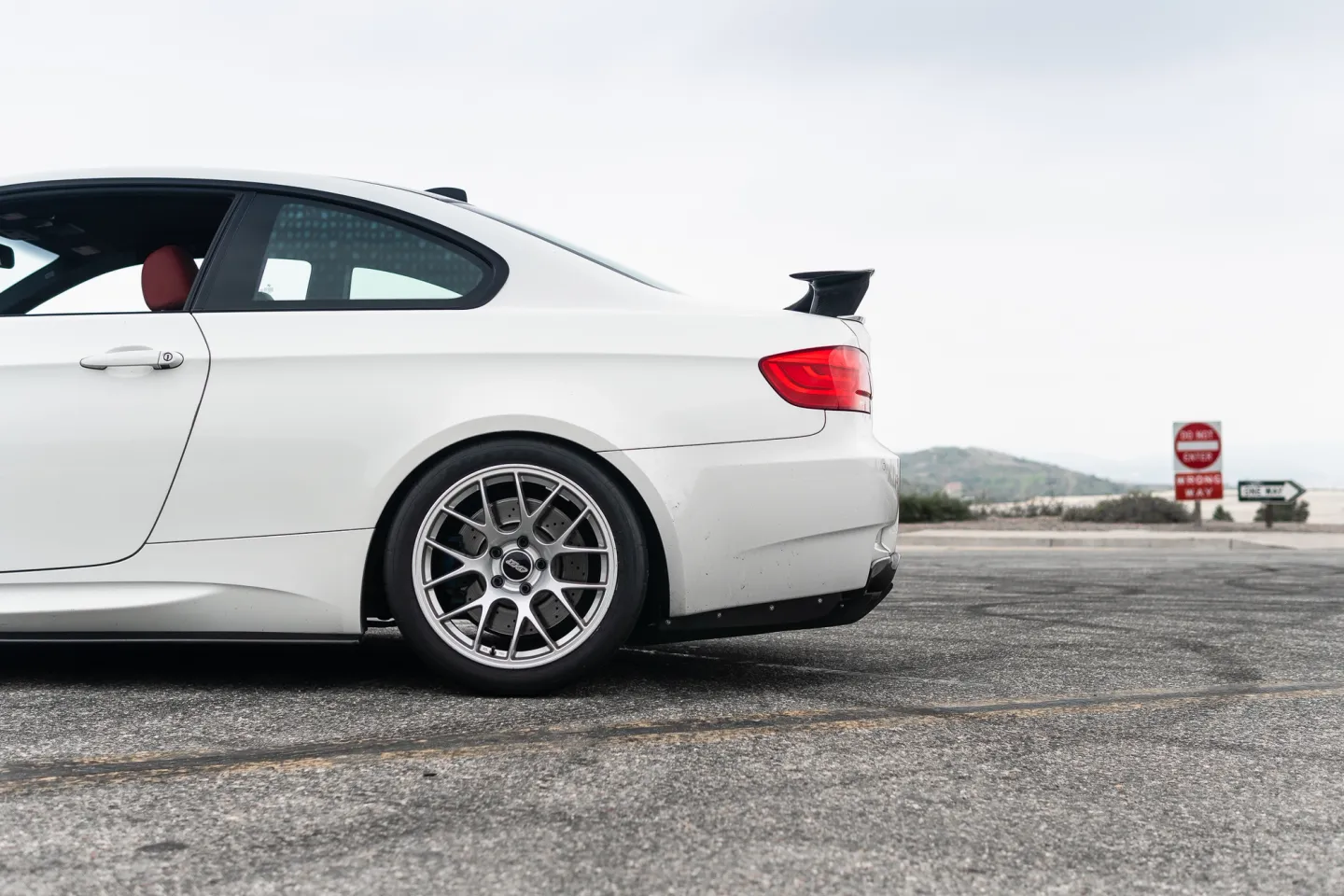 BMW E92 Coupe M3 with 18" EC-7 Wheels in Race Silver