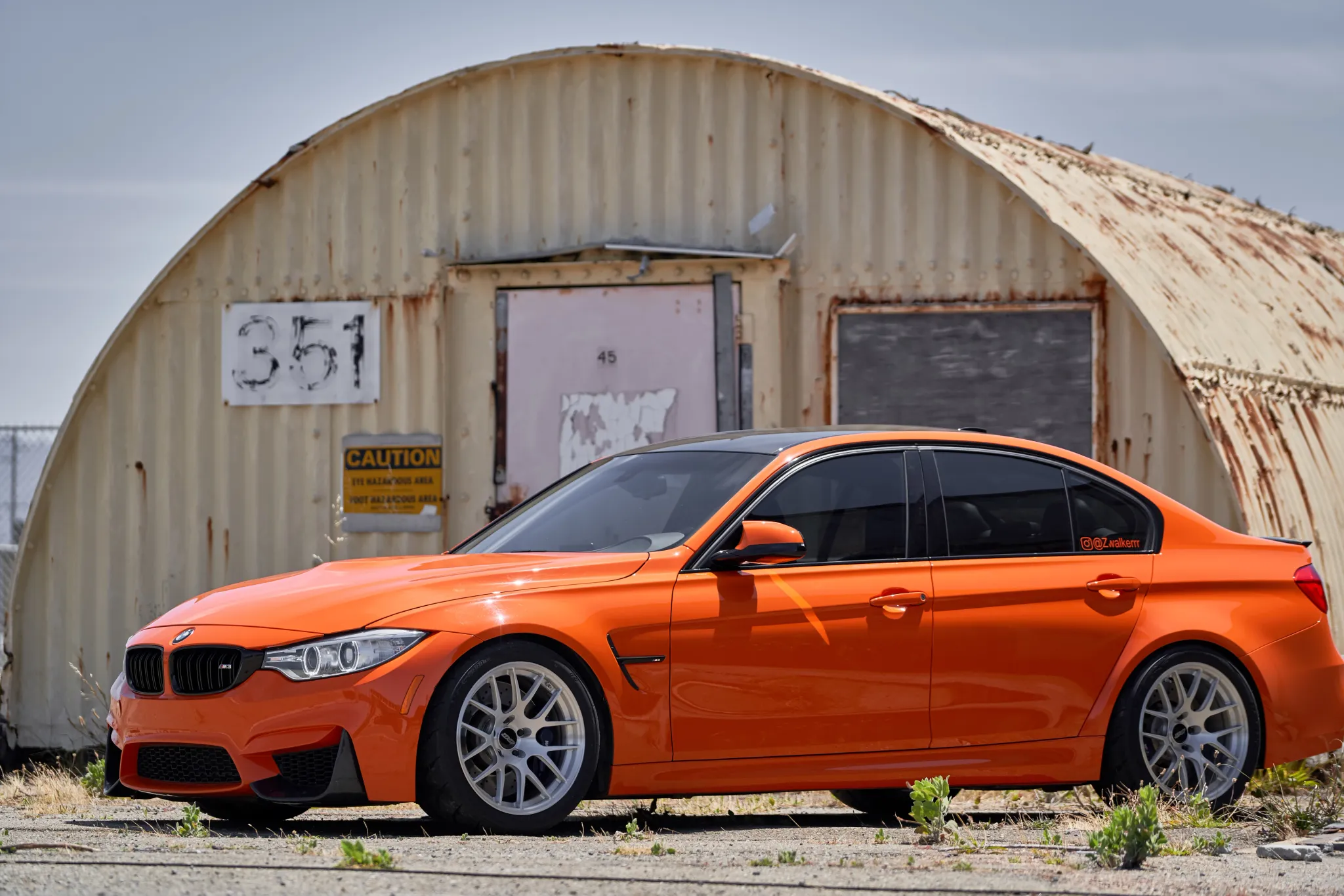 Fire Orange BMW F80 M3 With EC-7R Forged Wheels