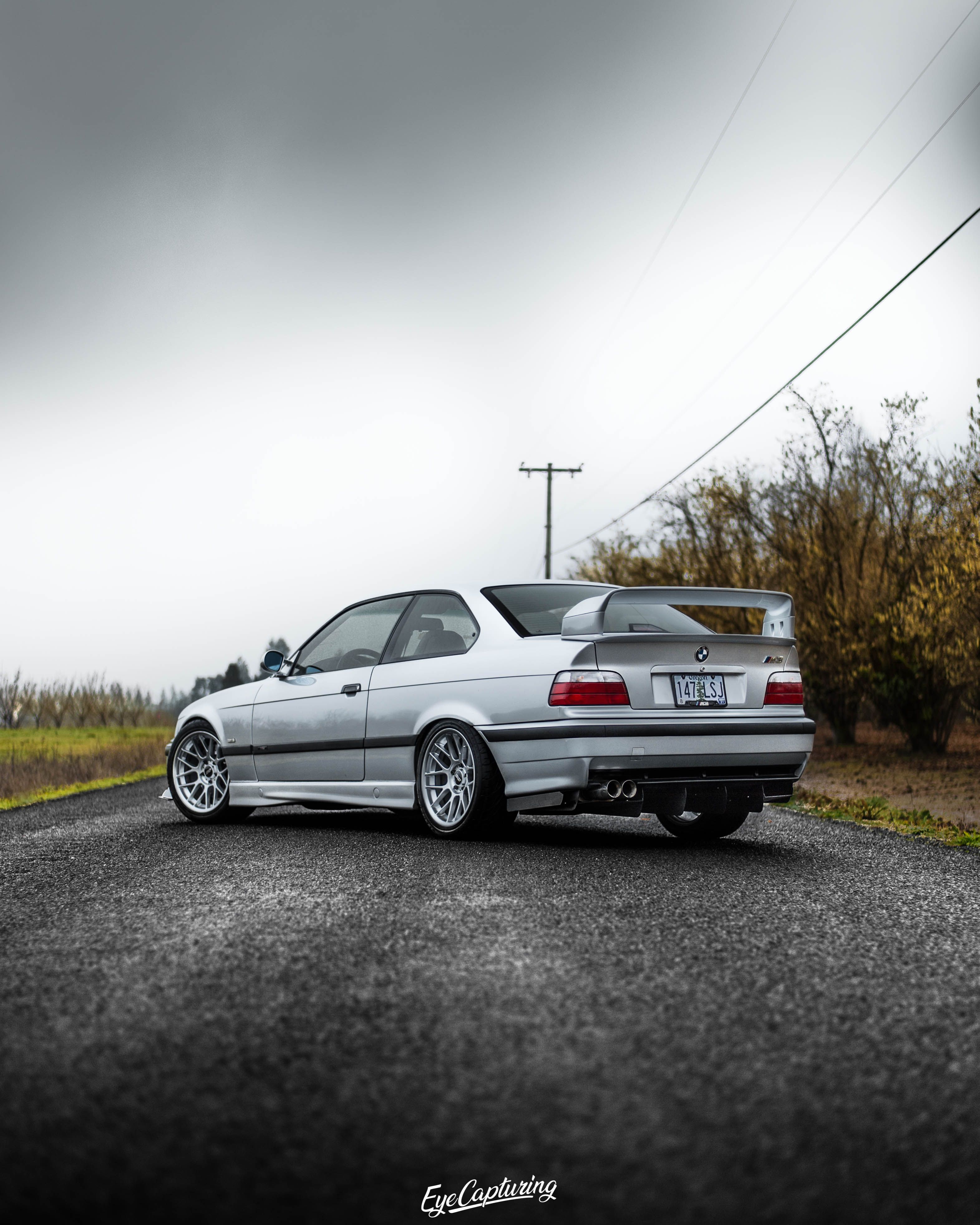 BMW E36 M3 with 17" ARC-8 Wheels in Hyper Silver