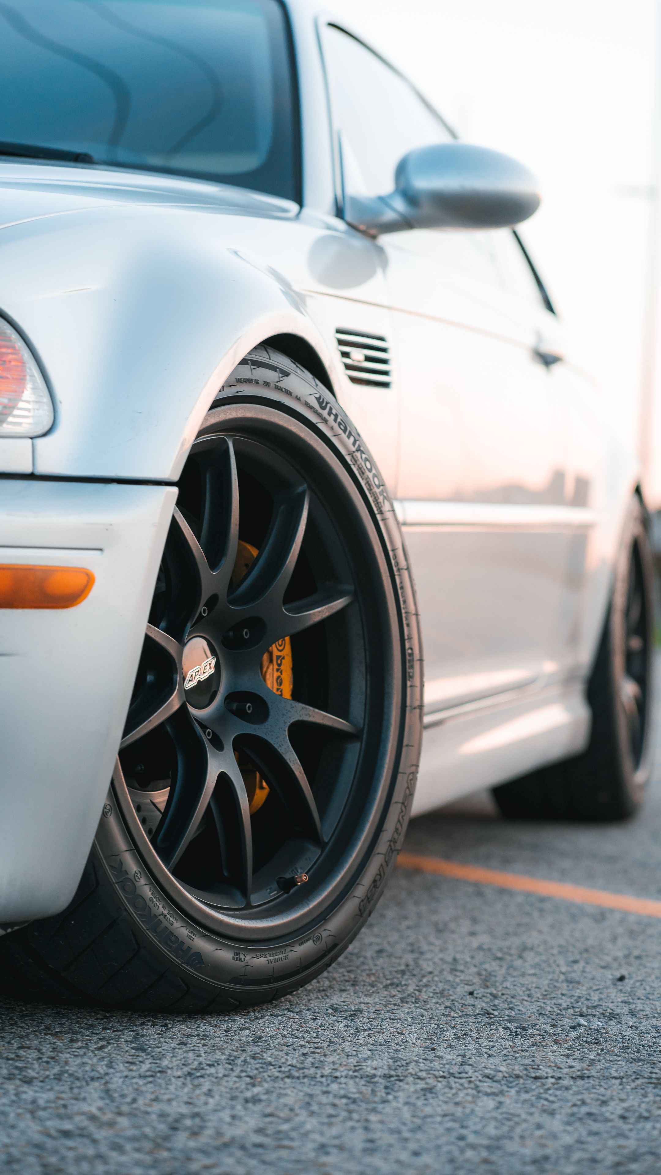BMW E46 M3 with 18" FL-5 Wheels in Satin Black