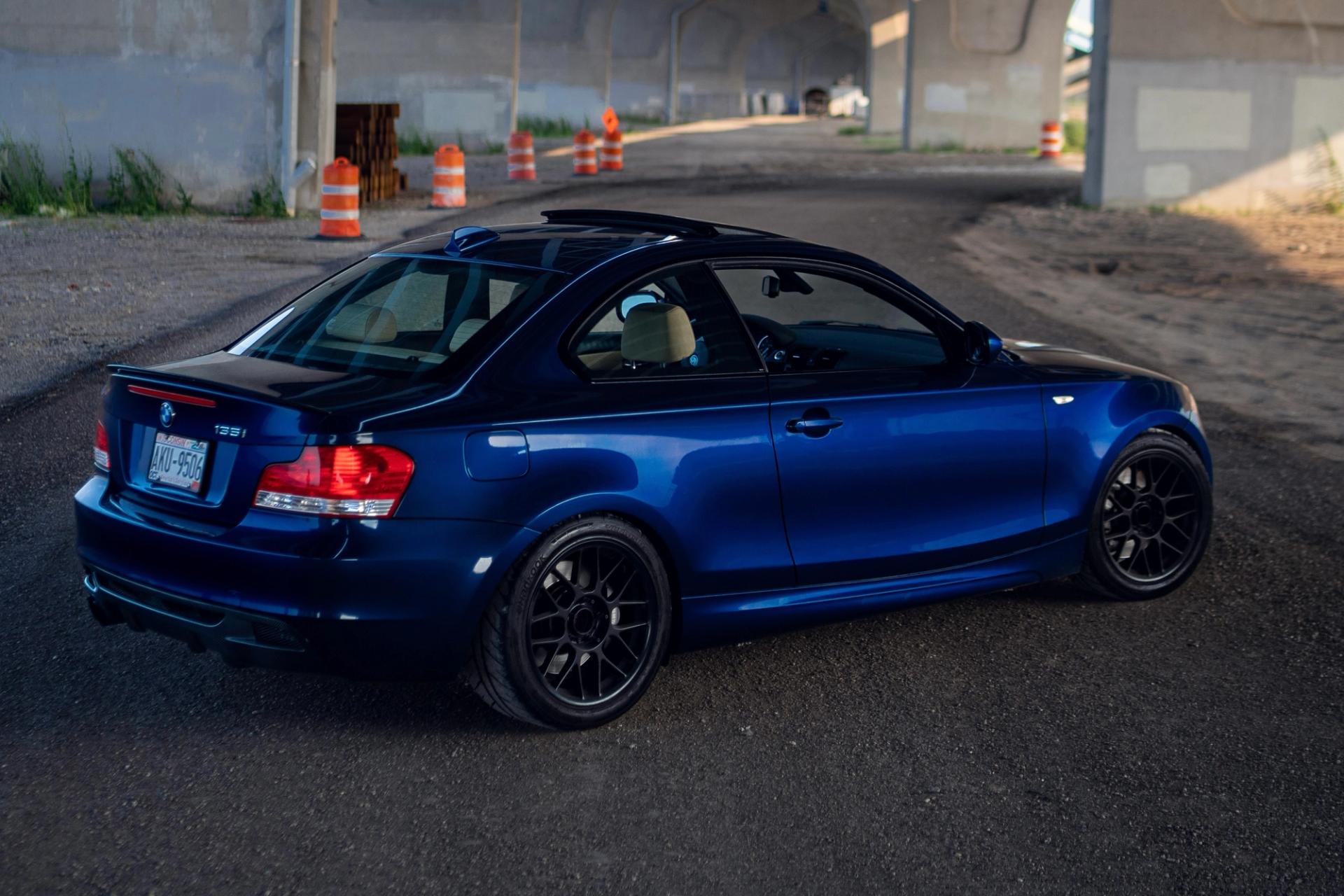 BMW E82 Coupe 1 Series with 17" ARC-8 in Satin Black on BMW E82 E88 ...