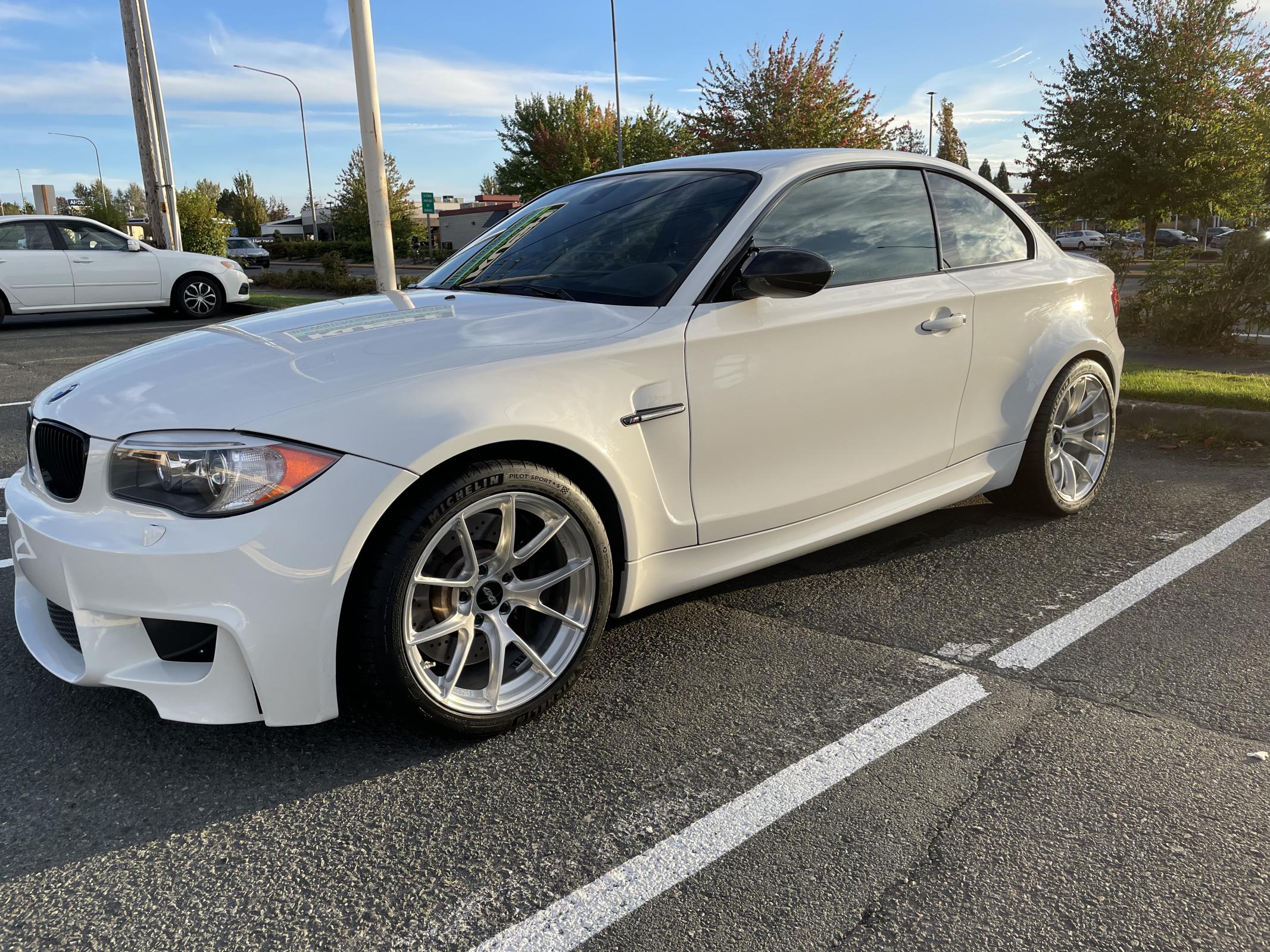 BMW E82 1M with 18" VS-5RS in Brushed Clear on BMW E82 - Apex Album