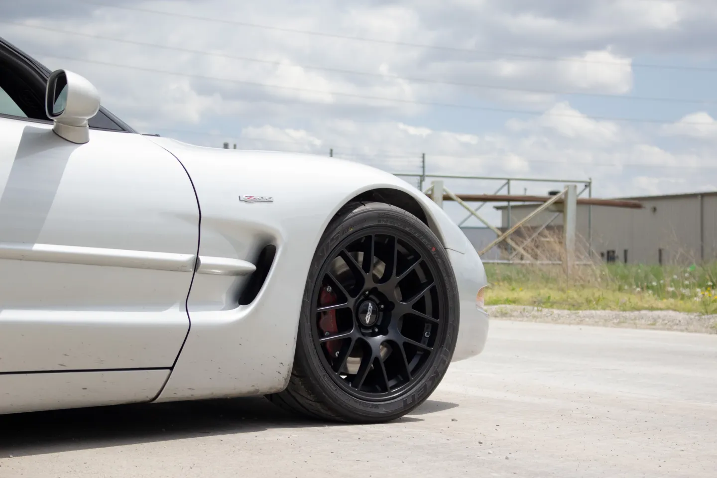Chevrolet C5 Corvette Z06 with 18" EC-7 Wheels in Satin Black