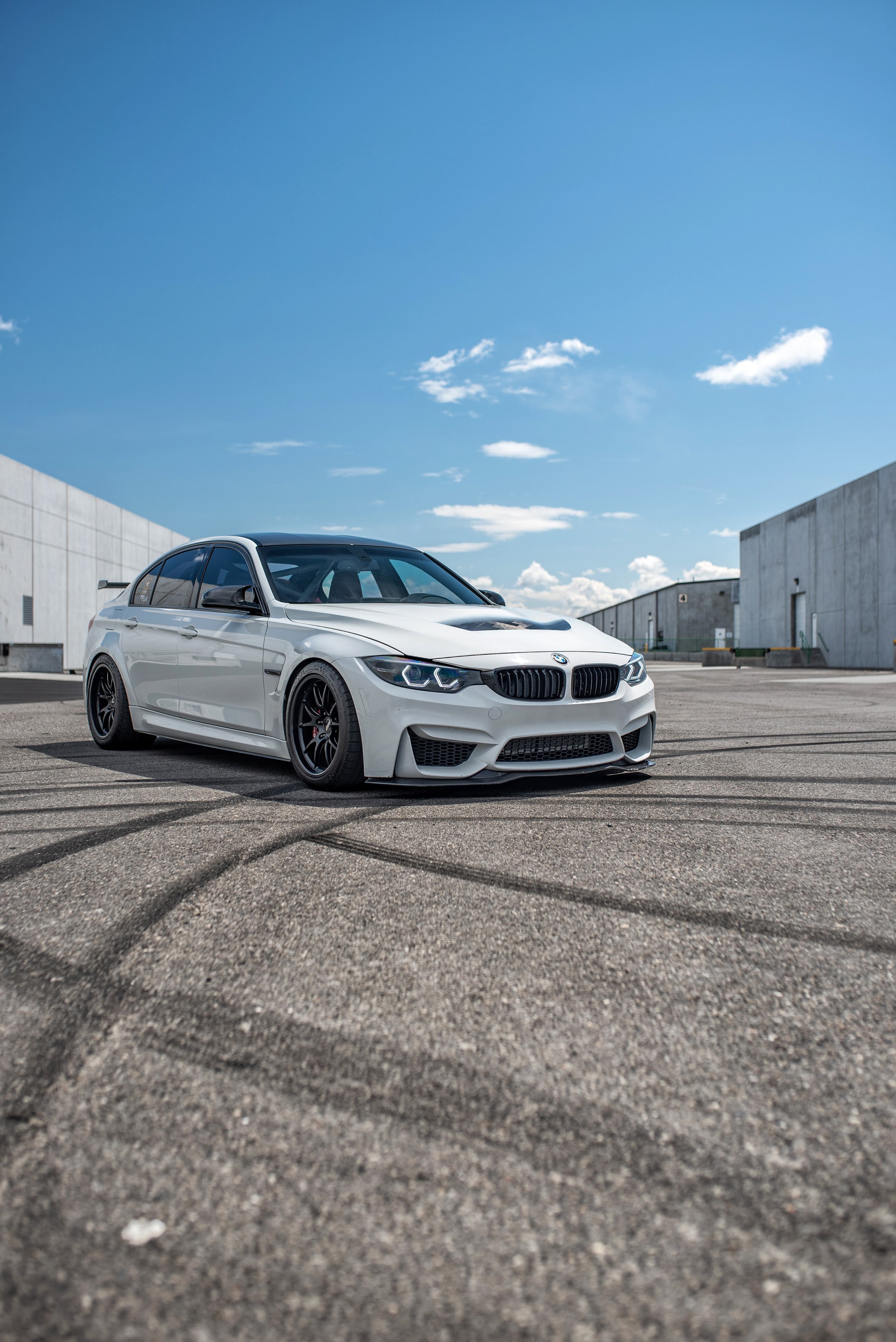 BMW F80 M3 with 18" FL-5 Wheels in Satin Black