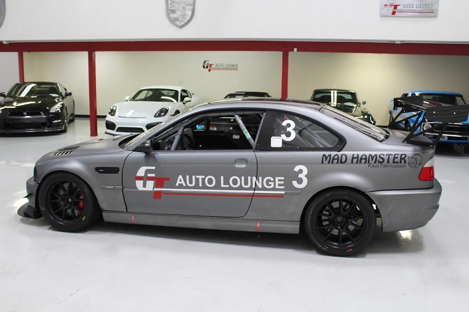 Greg's E46 M3 Race Car with 18" FL-5 Wheels