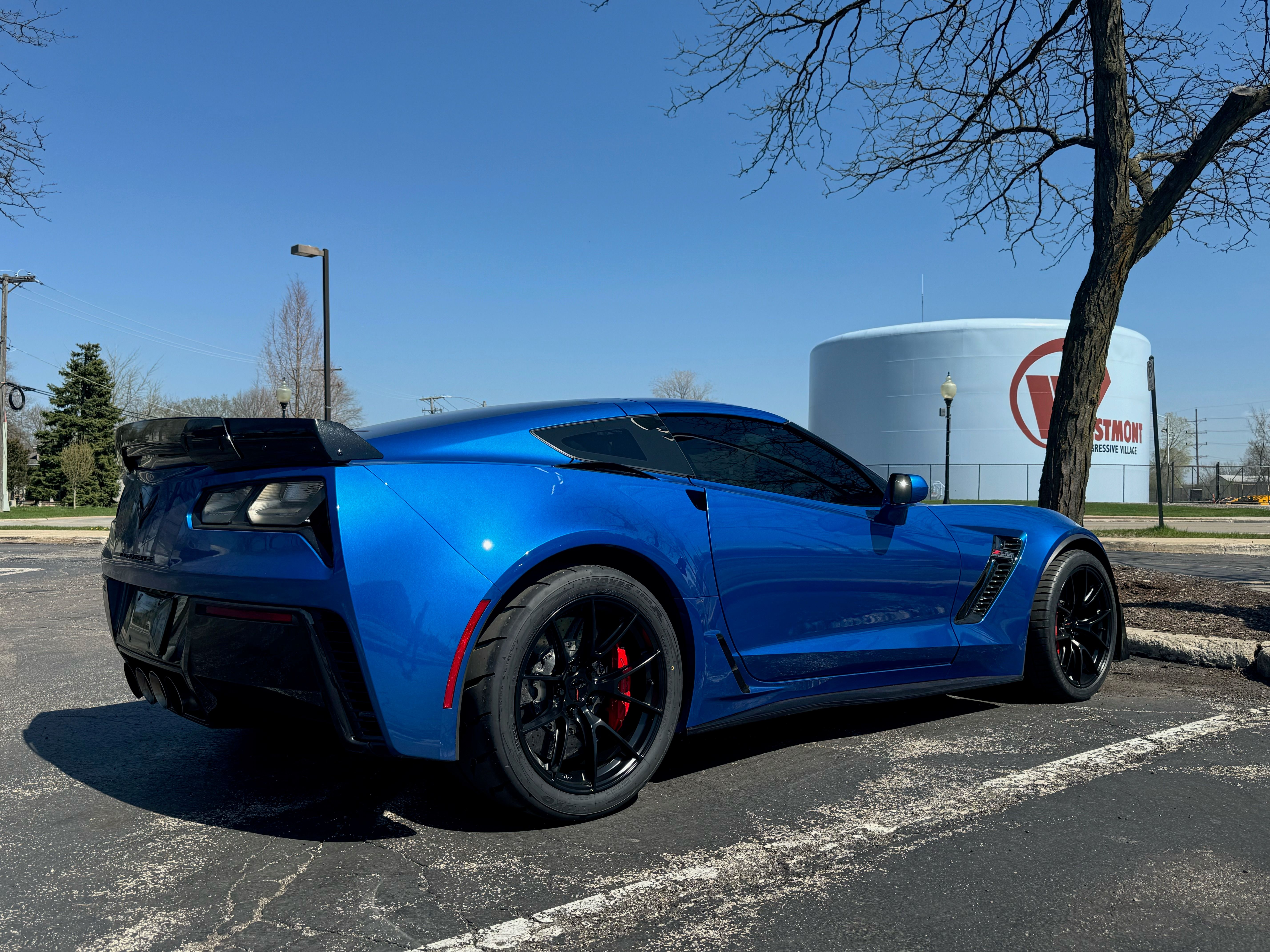 Chevrolet C7 Corvette Z06 with 19" VS-5RS Wheels in Satin Black