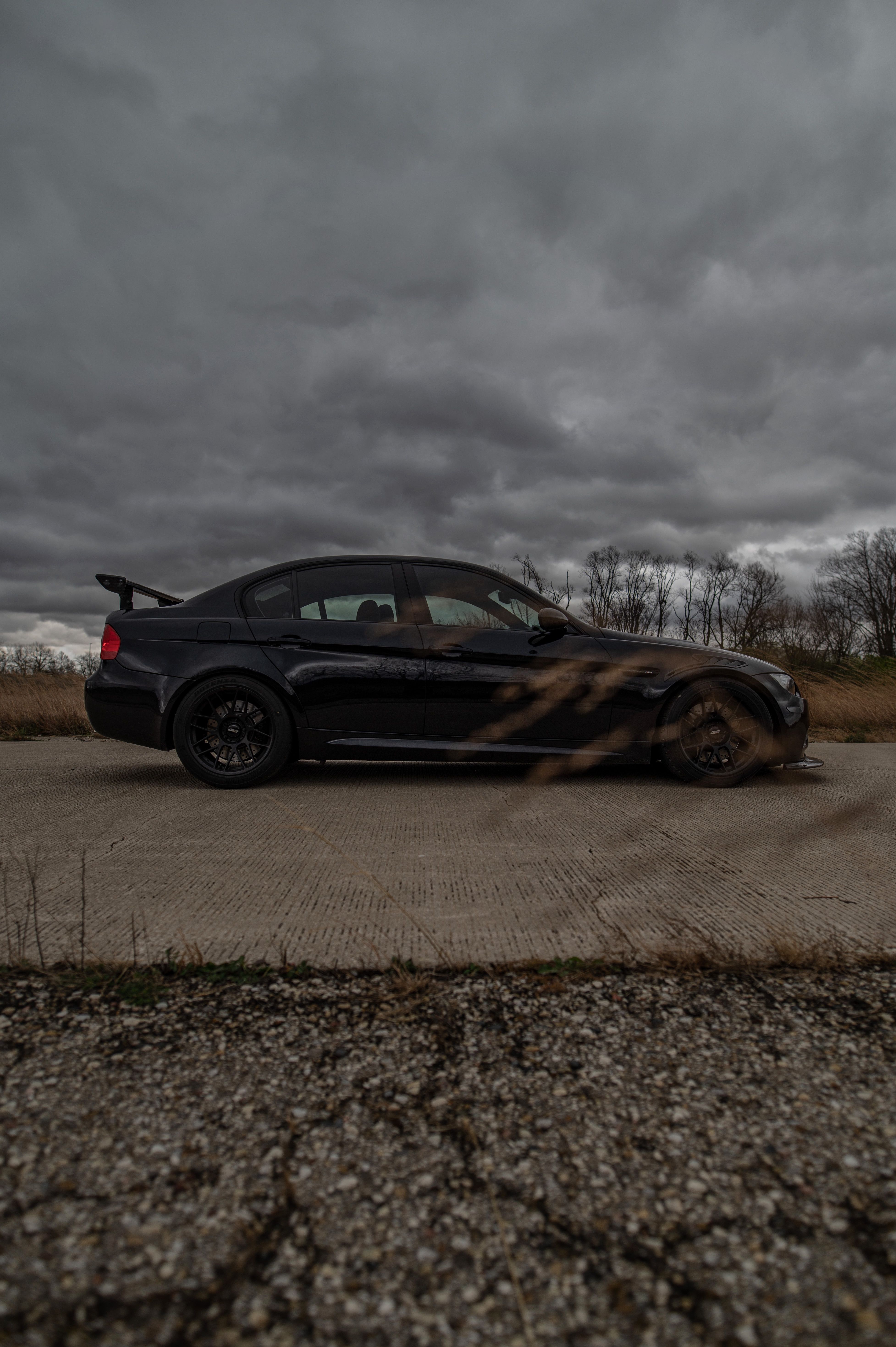 BMW E90 Sedan M3 with 18" ARC-8 in Satin Black on BMW E90 E92 E93 - Apex Album