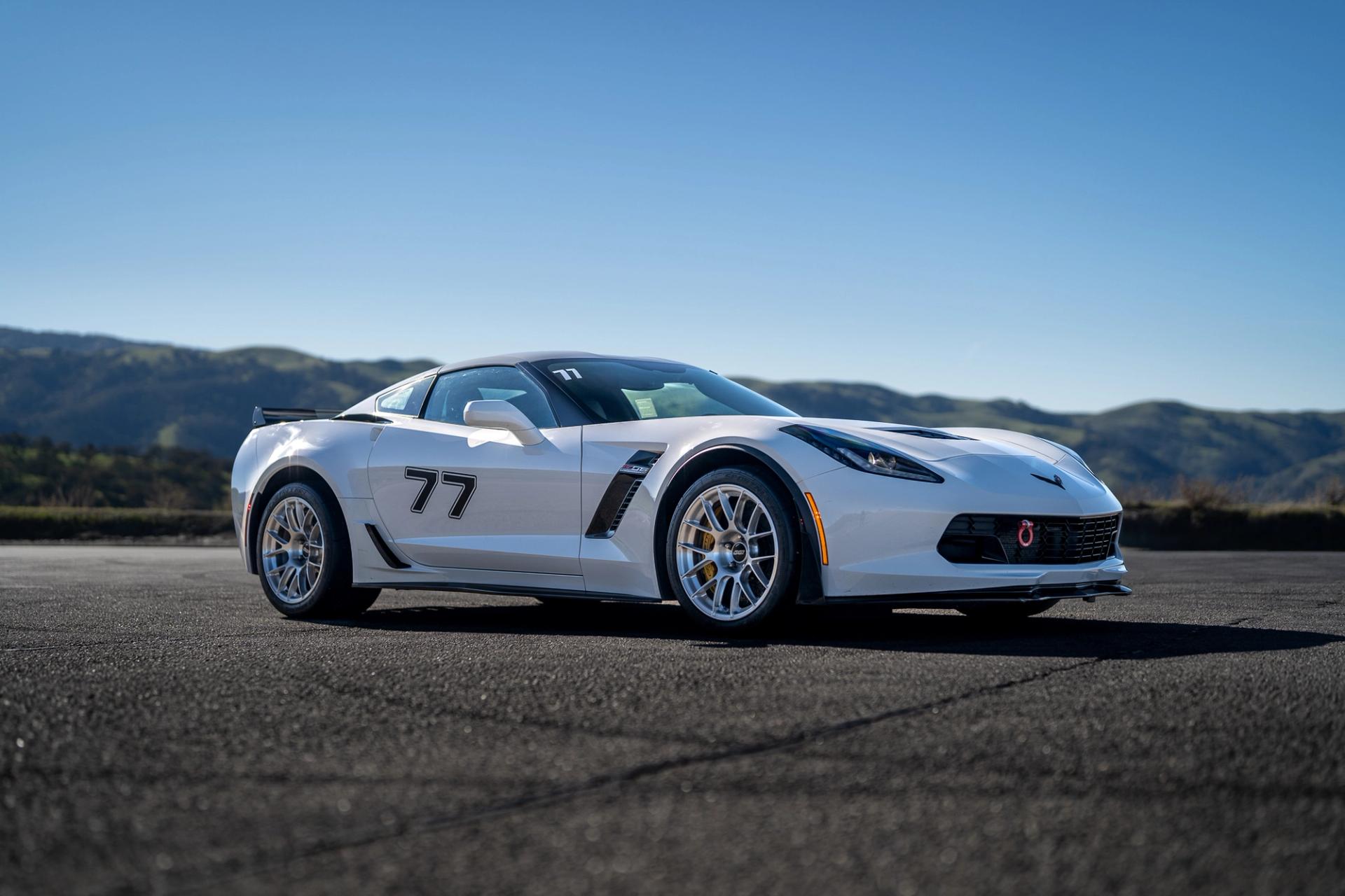 Chevrolet C7 Corvette Z06 with 18" EC-7RS in Brushed Clear on Chevrolet ...