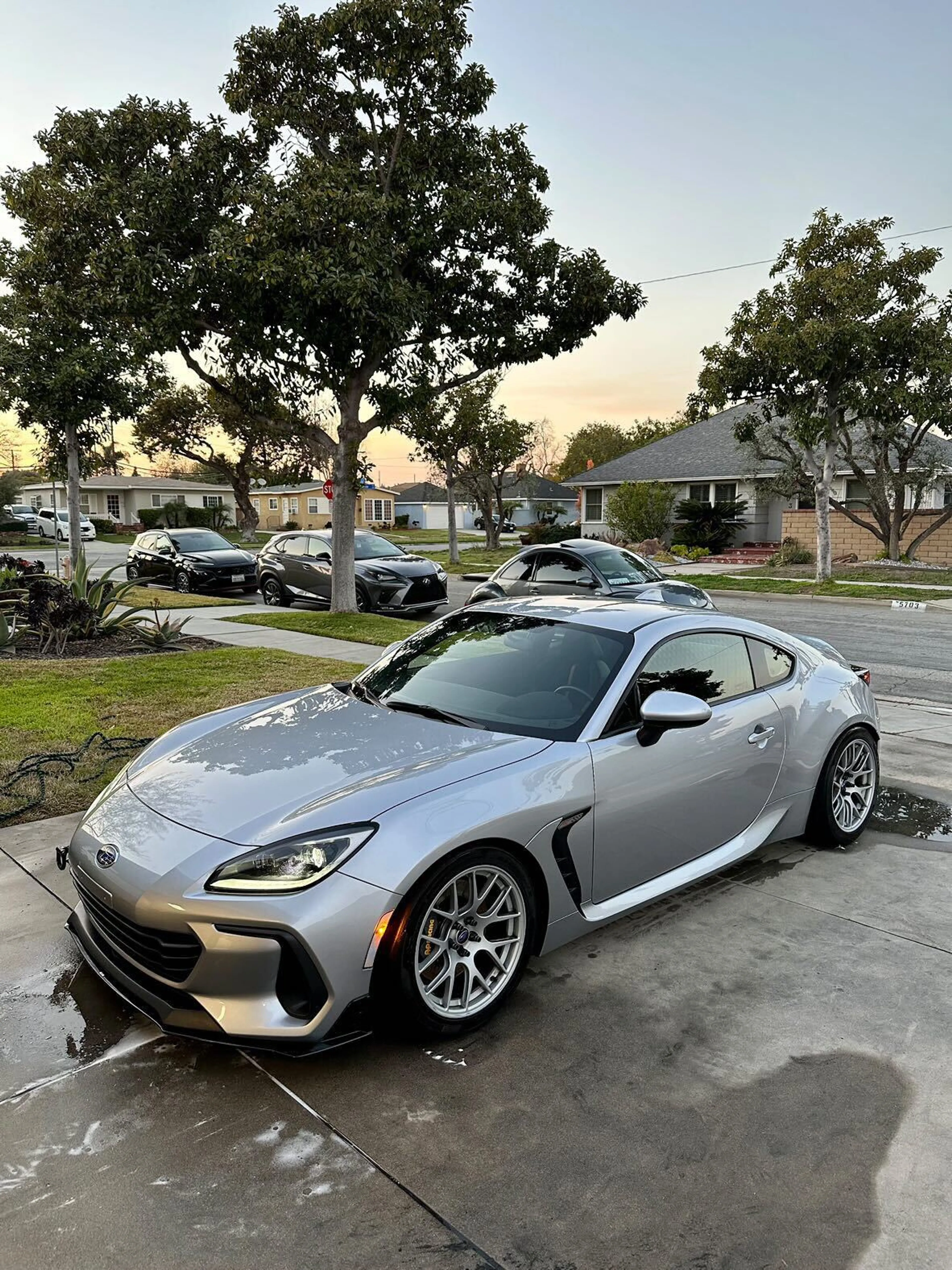 Subaru ZD8 / Gen 2 BRZ with 17" EC-7R Wheels in Race Silver