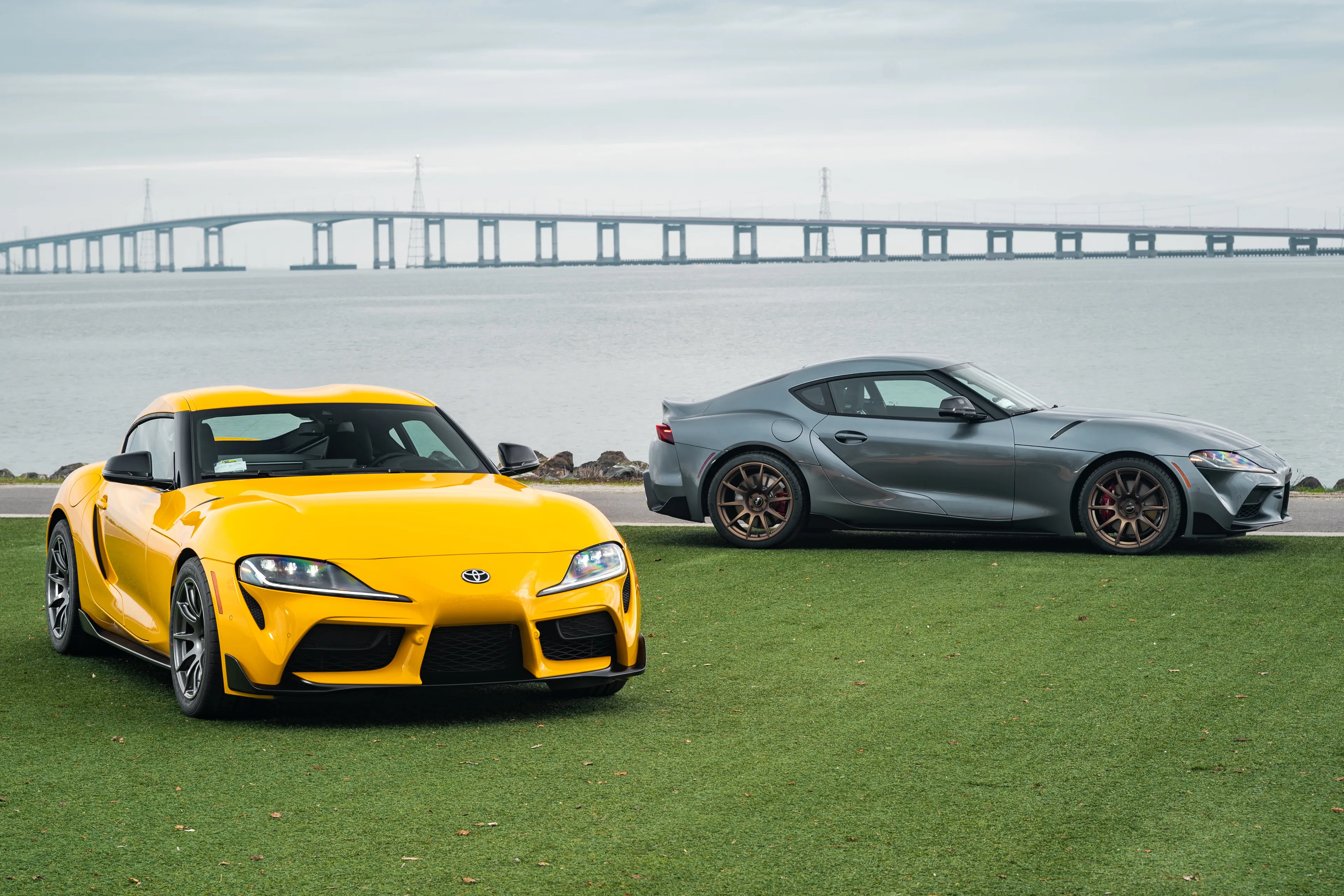 Toyota GR Supra with 19" SM-10 Wheels in Satin Bronze
