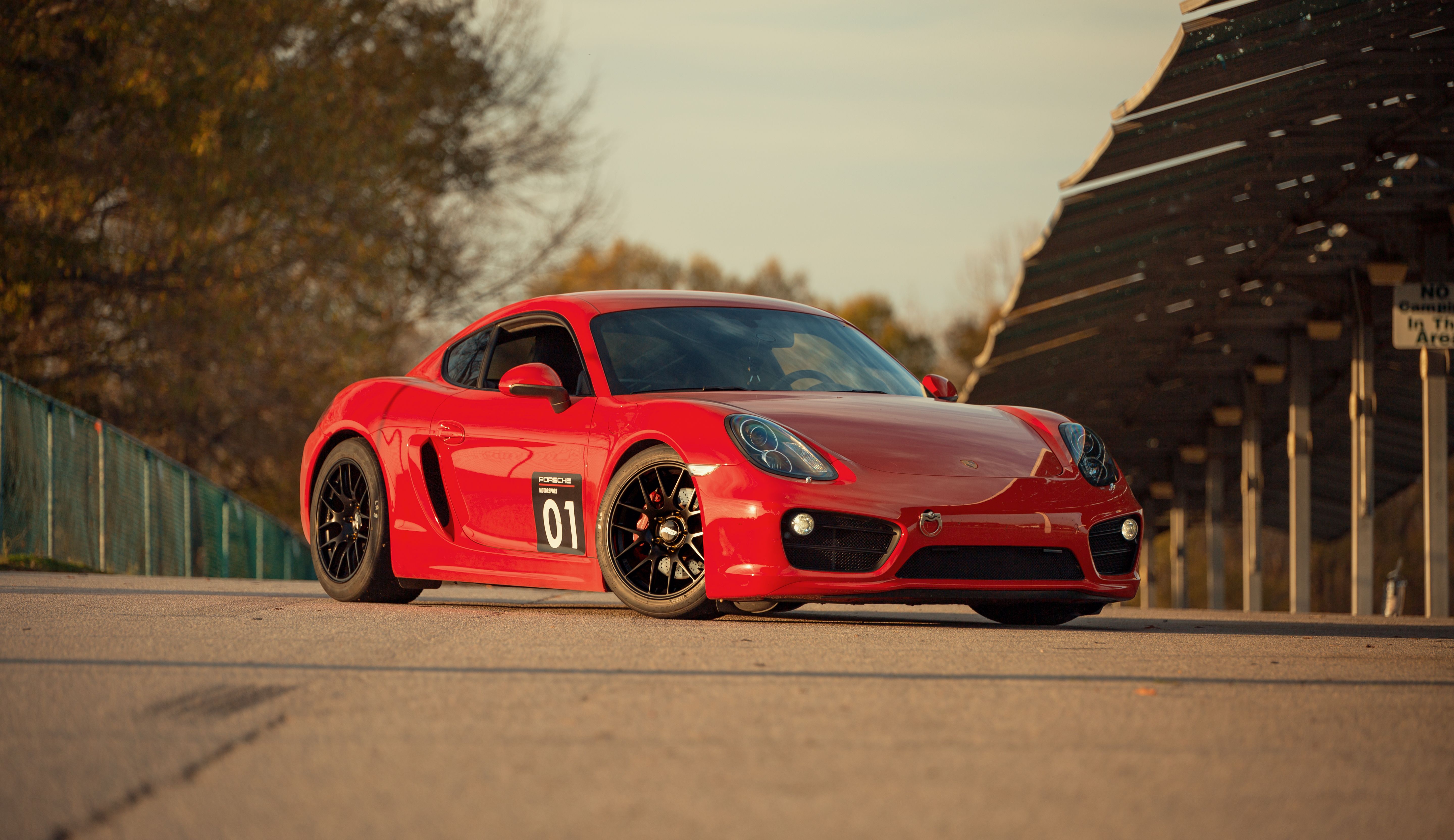 Porsche 981 Cayman S with 18" EC-7R Wheels in Satin Black