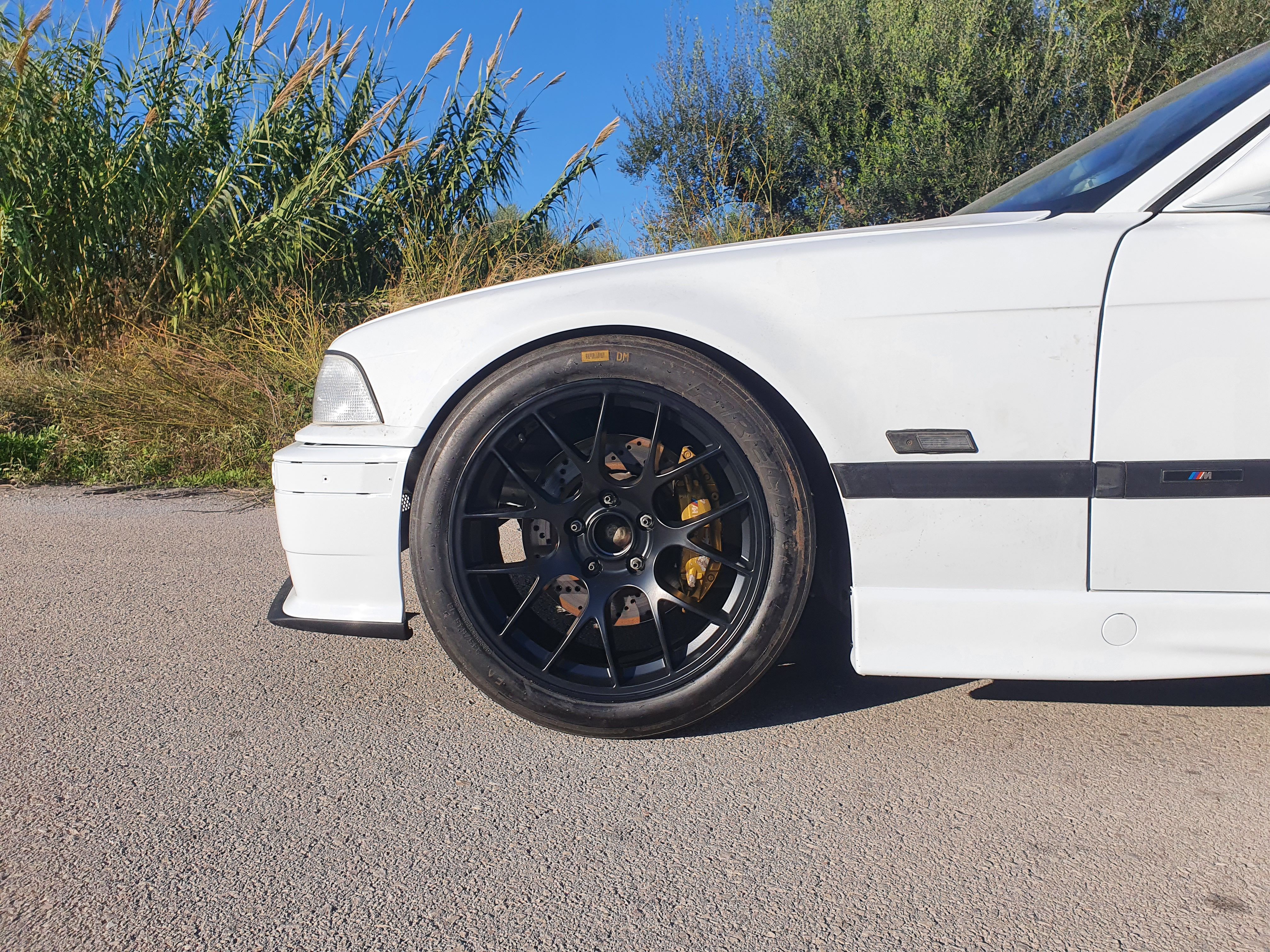 BMW E36 3 Series with 18" EC-7 Wheels in Satin Black