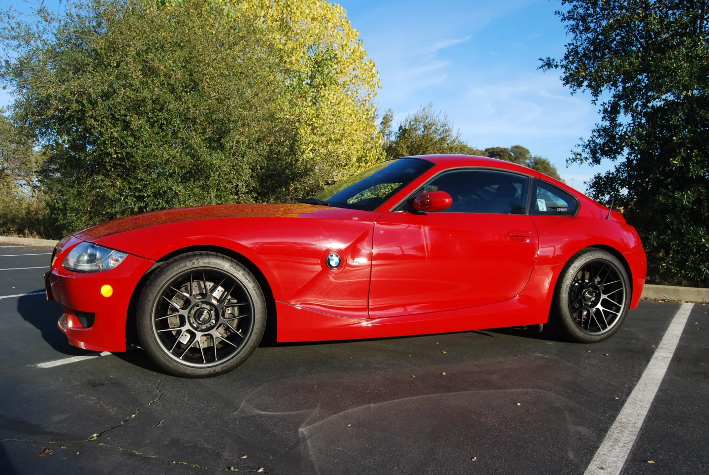 BMW E86 Coupe Z4 M with 18" ARC-8 Wheels in Satin Black