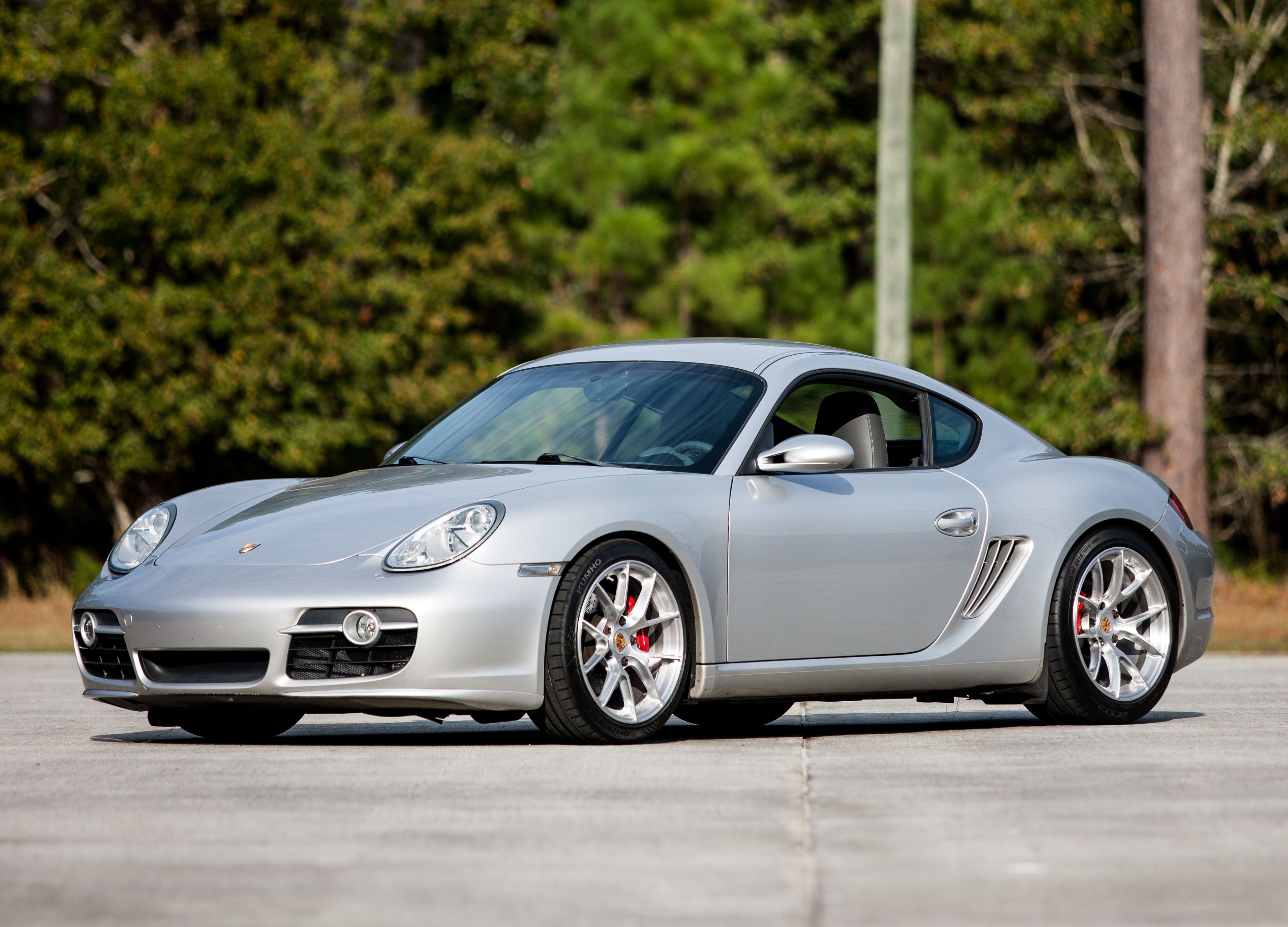Porsche 987 Cayman S with 18" VS-5RS Wheels in Brushed Clear