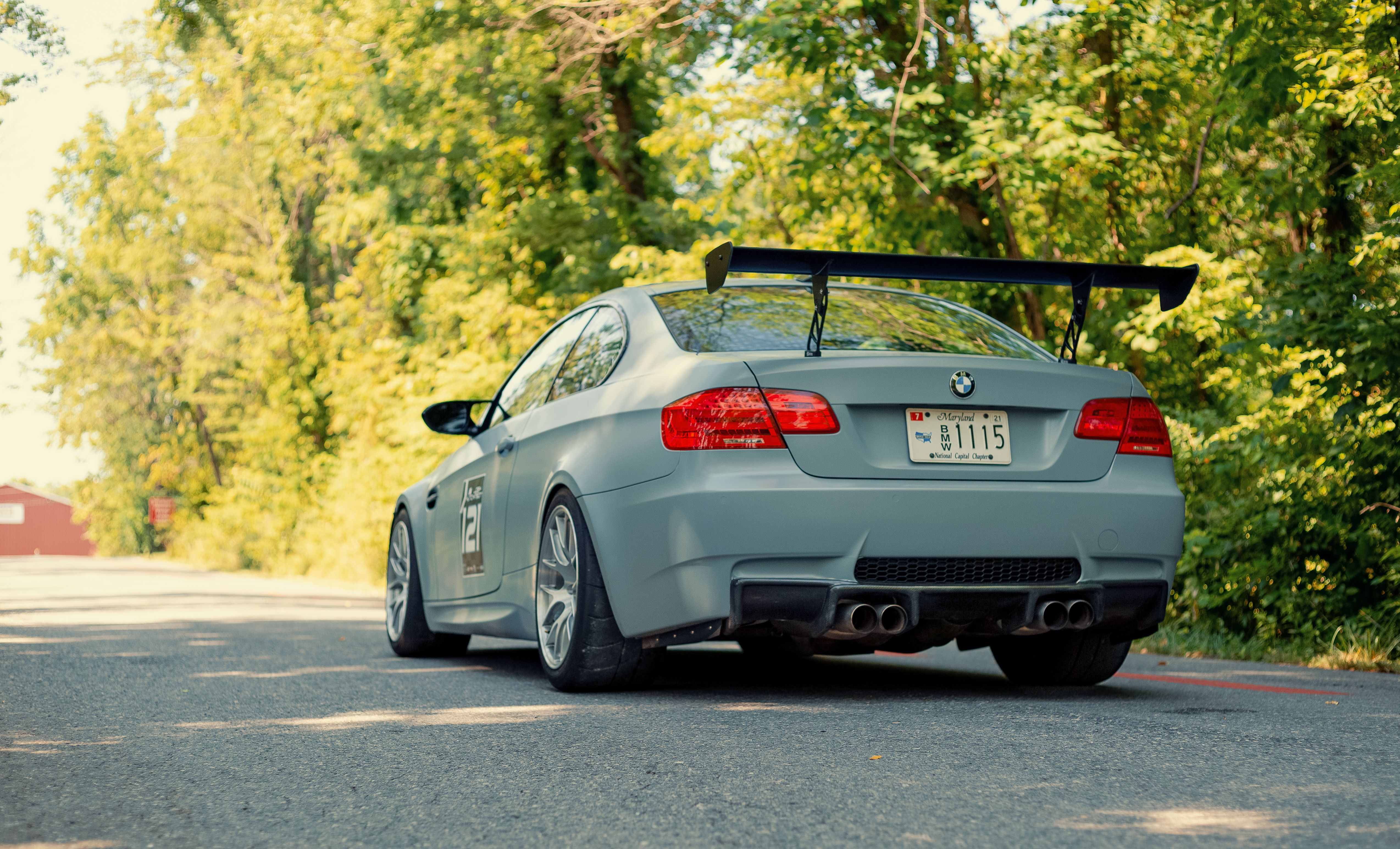 BMW E92 Coupe M3 with 18" EC-7R Wheels in Brushed Clear