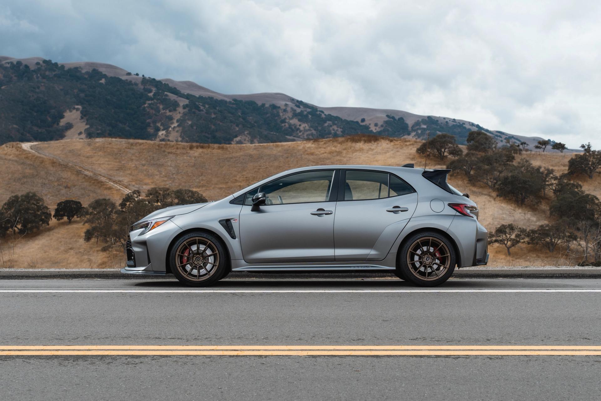 Toyota GR Corolla with 18" SM-10RS Wheels in Satin Bronze