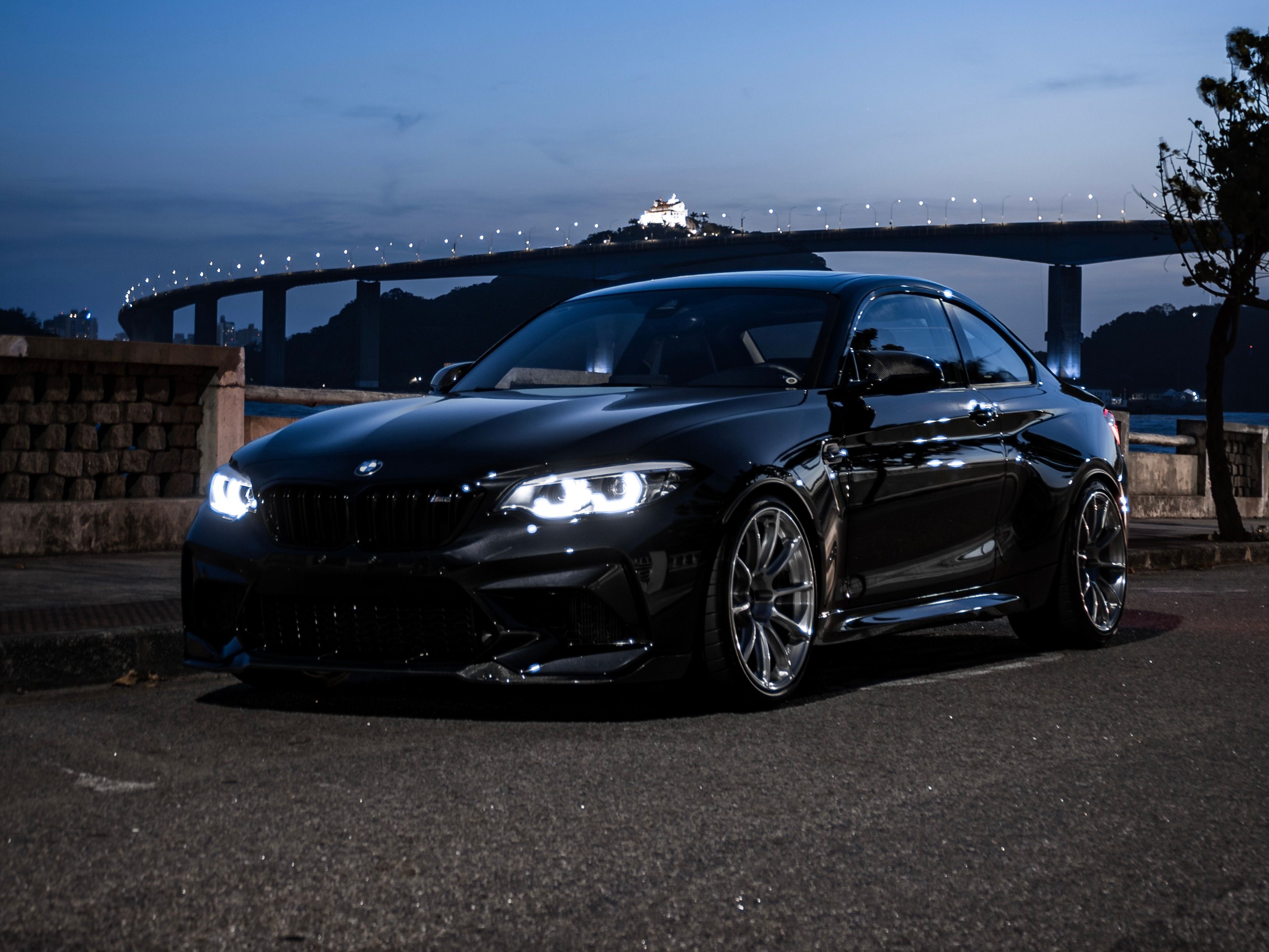 BMW F87 M2 with 19" SM-10RS Wheels in Brushed Clear
