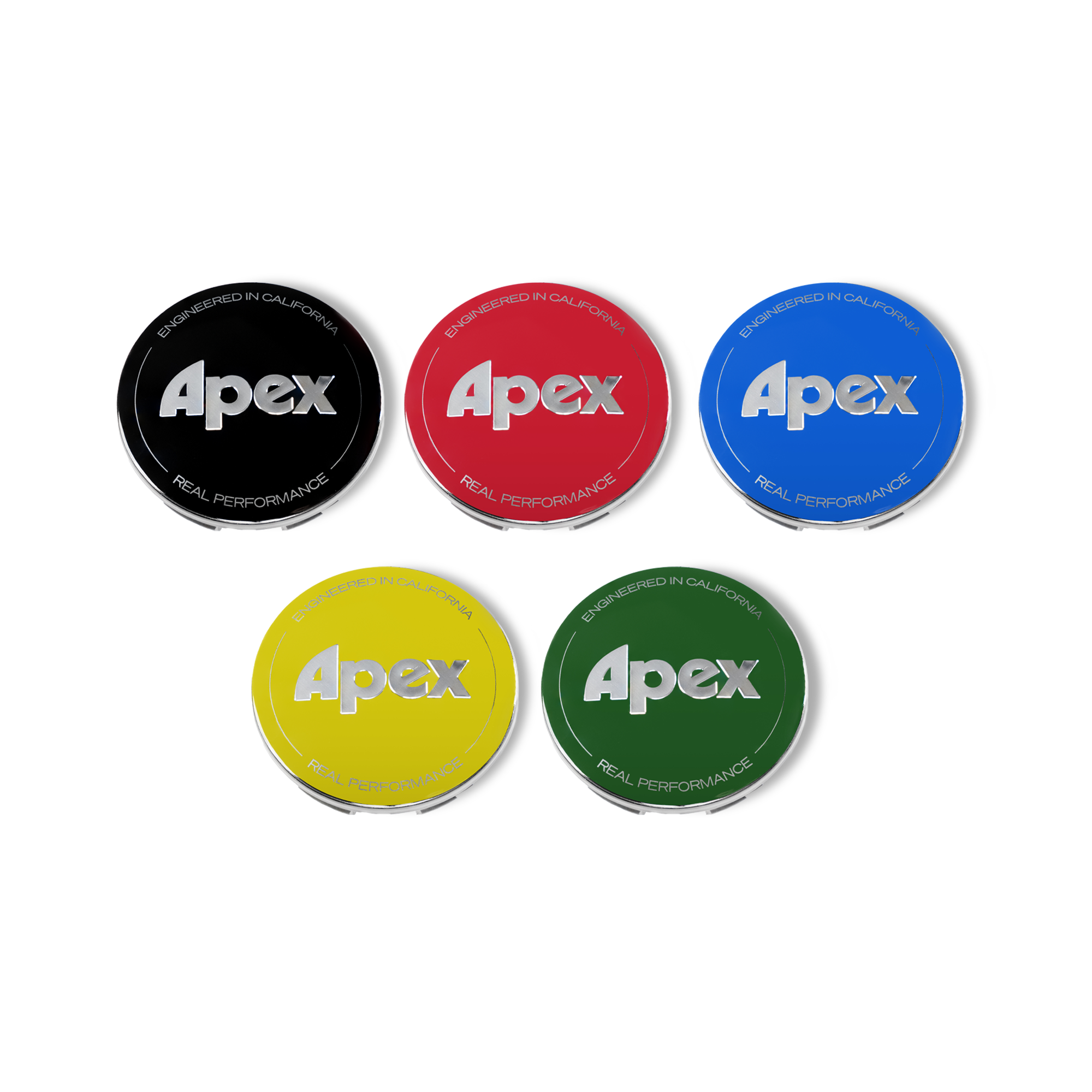 Apex Gloss Wheel Center Caps - New Logo