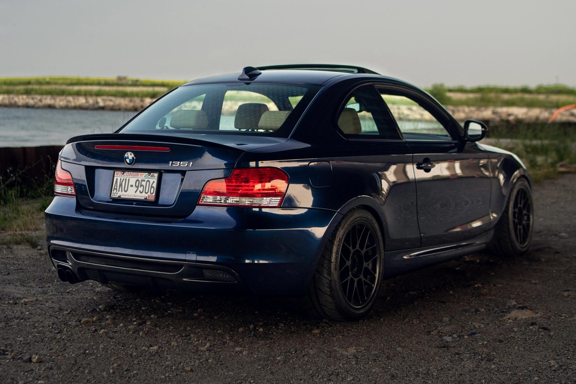 BMW E82 Coupe 1 Series with 17" ARC-8 in Satin Black on BMW E82 E88 ...