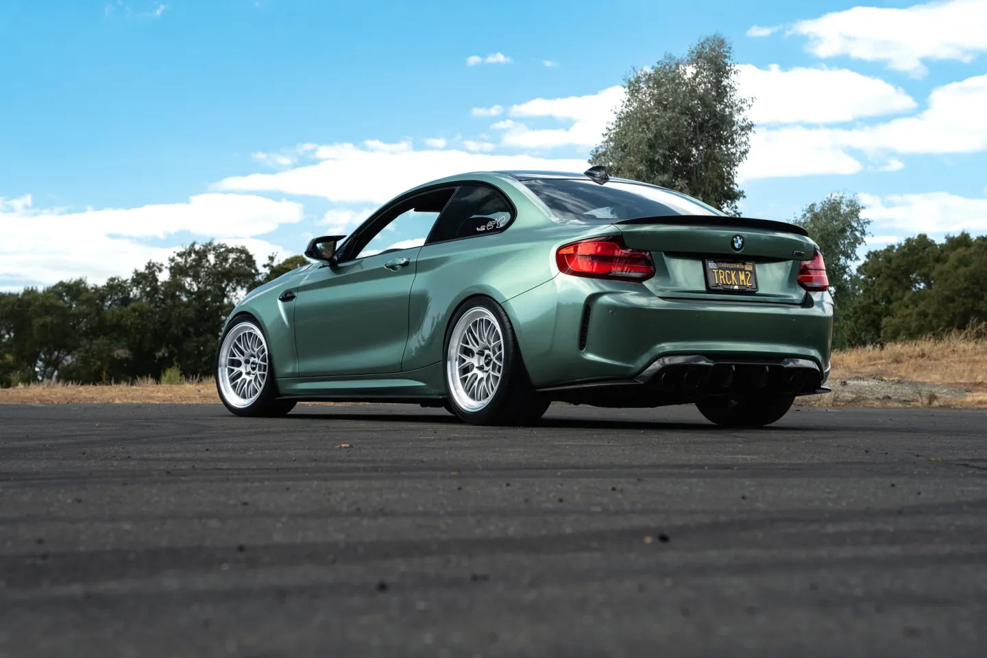 BMW F87 M2 with 19" ML-10RT Wheels in Machined Lip Race Silver