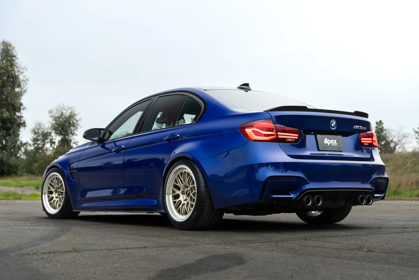 BMW F80 M3 with 18" ML-10RT Wheels in Machined Lip Gloss Motorsport Gold
