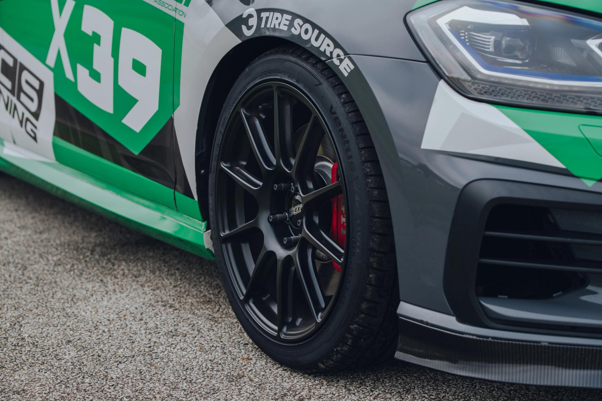 VW MK7 GTI with 18" SM-10 in Satin Black on VW MK7 - Apex Album