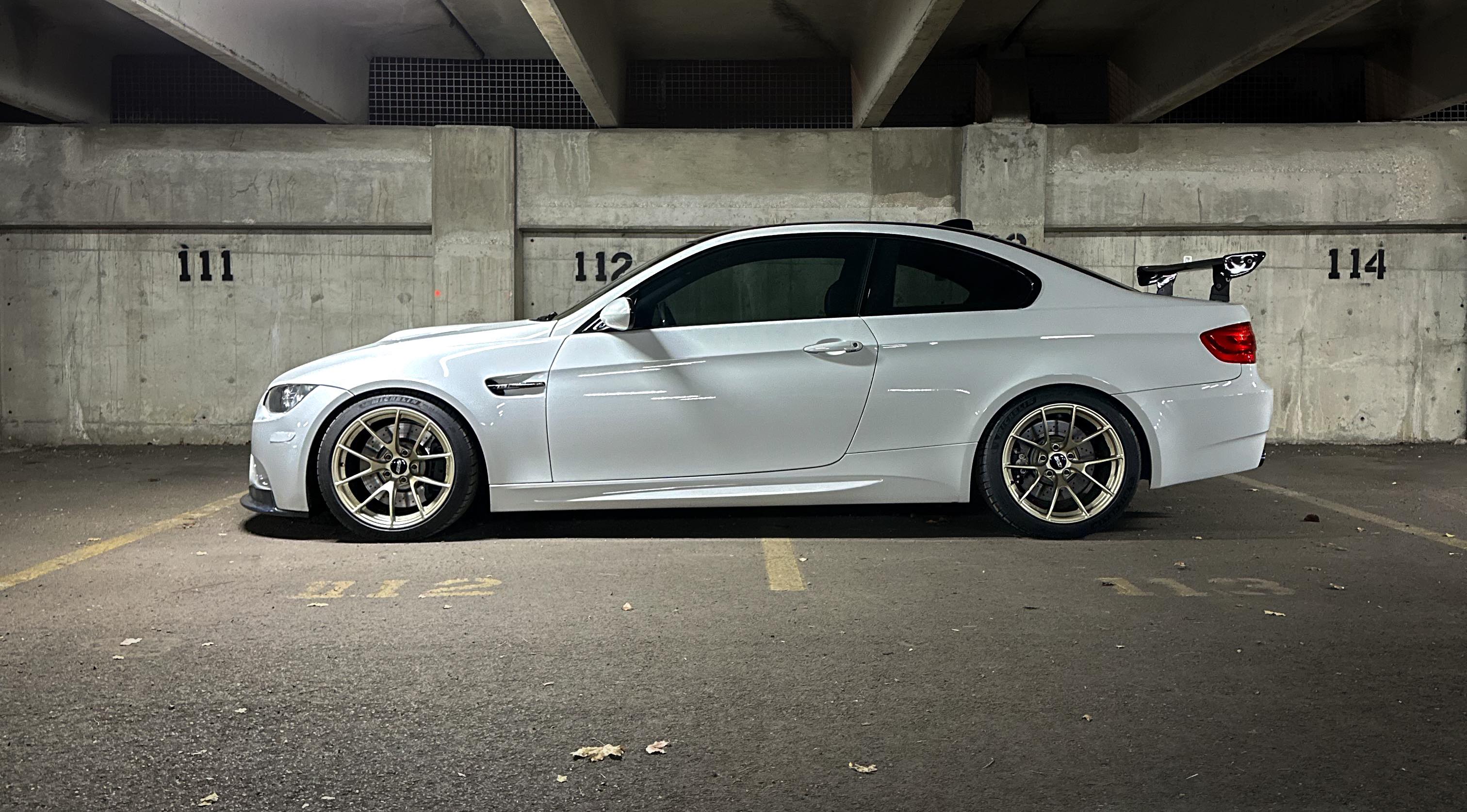 BMW E92 Coupe M3 with 18" VS-5RS in Motorsport Gold on BMW E90 E92 E93 ...
