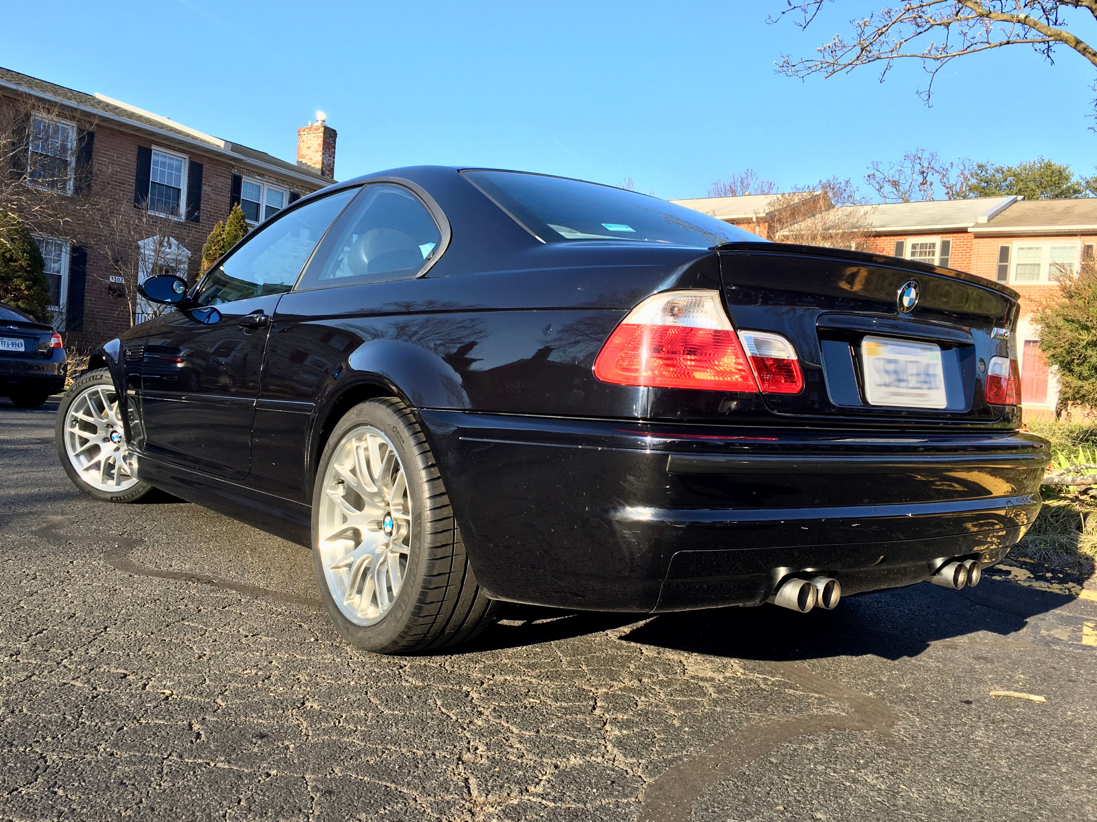 BMW E46 M3 with 18" EC-7R in Brushed Clear on BMW E46 - Apex Album