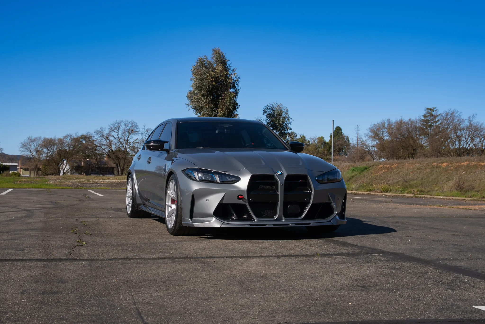 BMW G80 M3 with 19" VS-5 Wheels in Race Silver