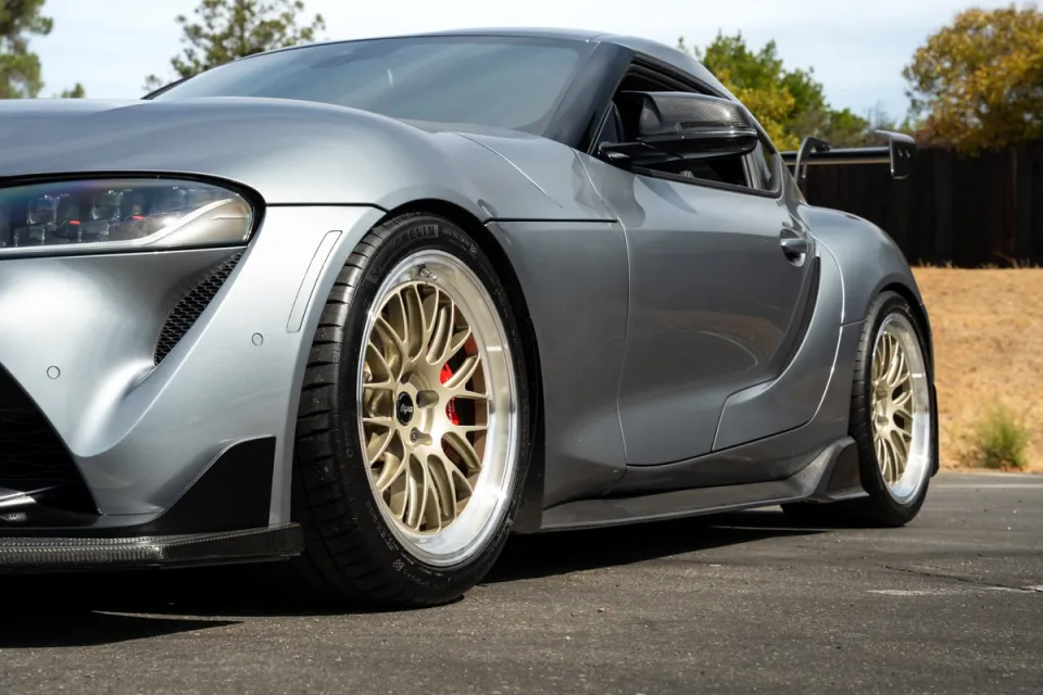Toyota GR Supra with 19" ML-10RT Wheels in Machined Lip Gloss ...