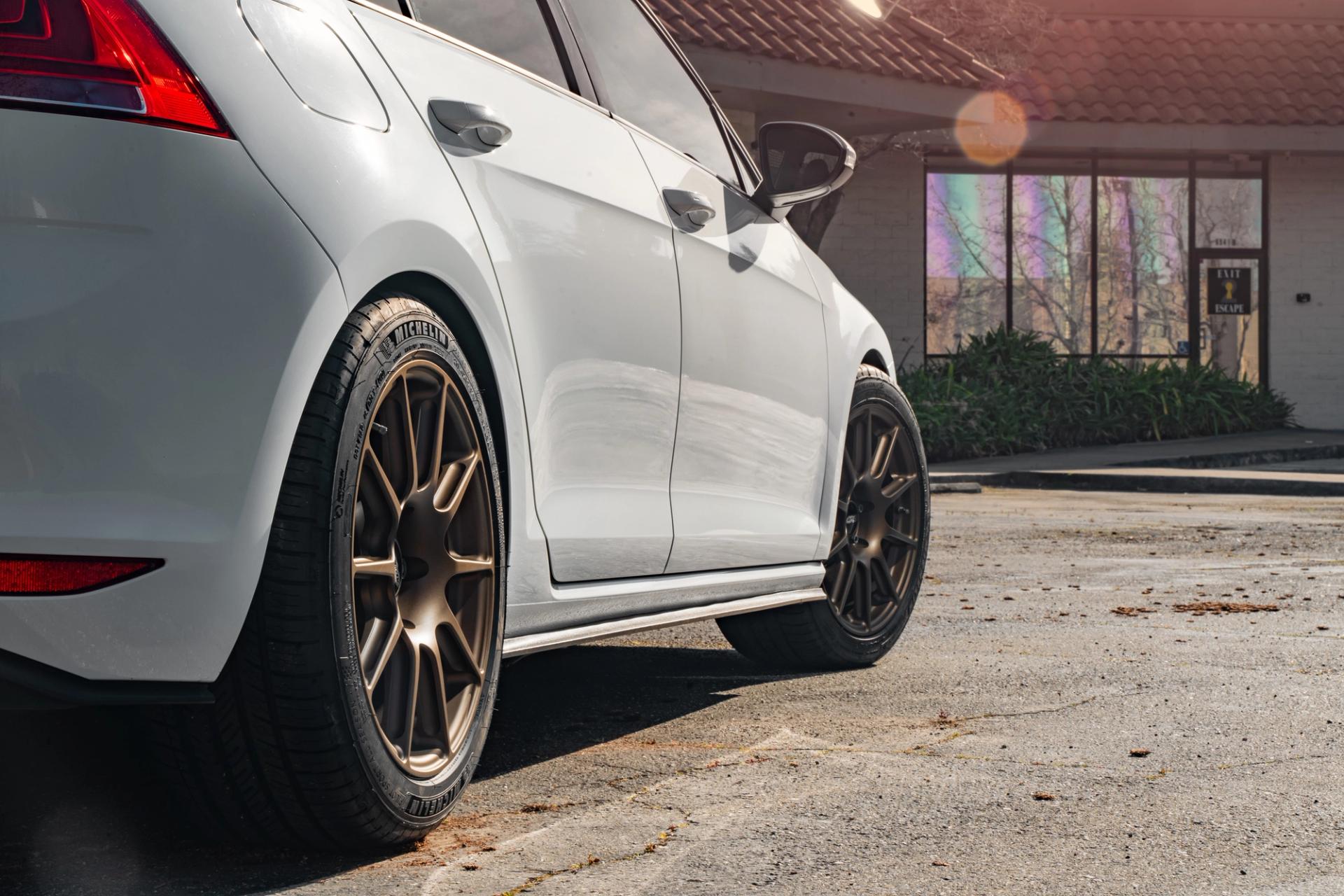 VW MK7 GTI with 17" SM-10 Wheels in Satin Bronze