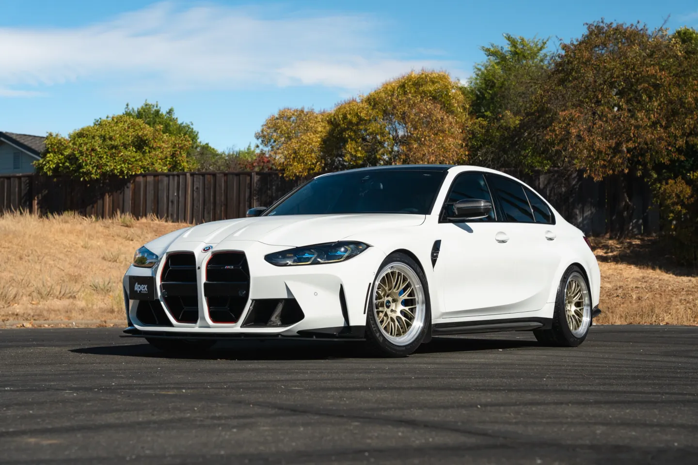 BMW G80 M3 with 19" ML-10RT Wheels in Machined Lip Gloss Motorsport Gold