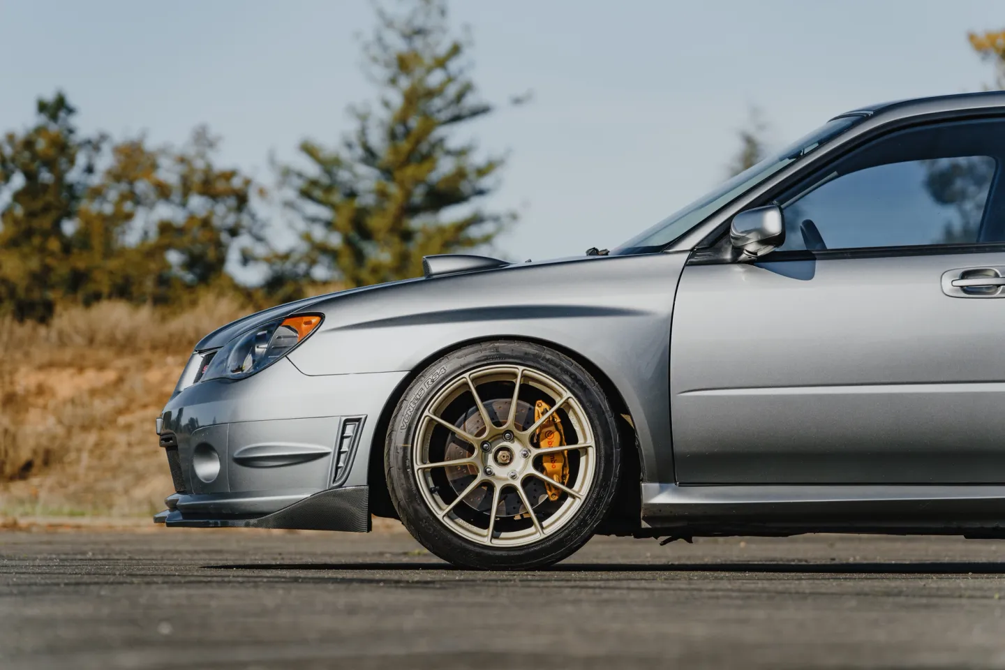 Subaru GD WRX STI with 18" SM-10RS Wheels in Motorsport Gold