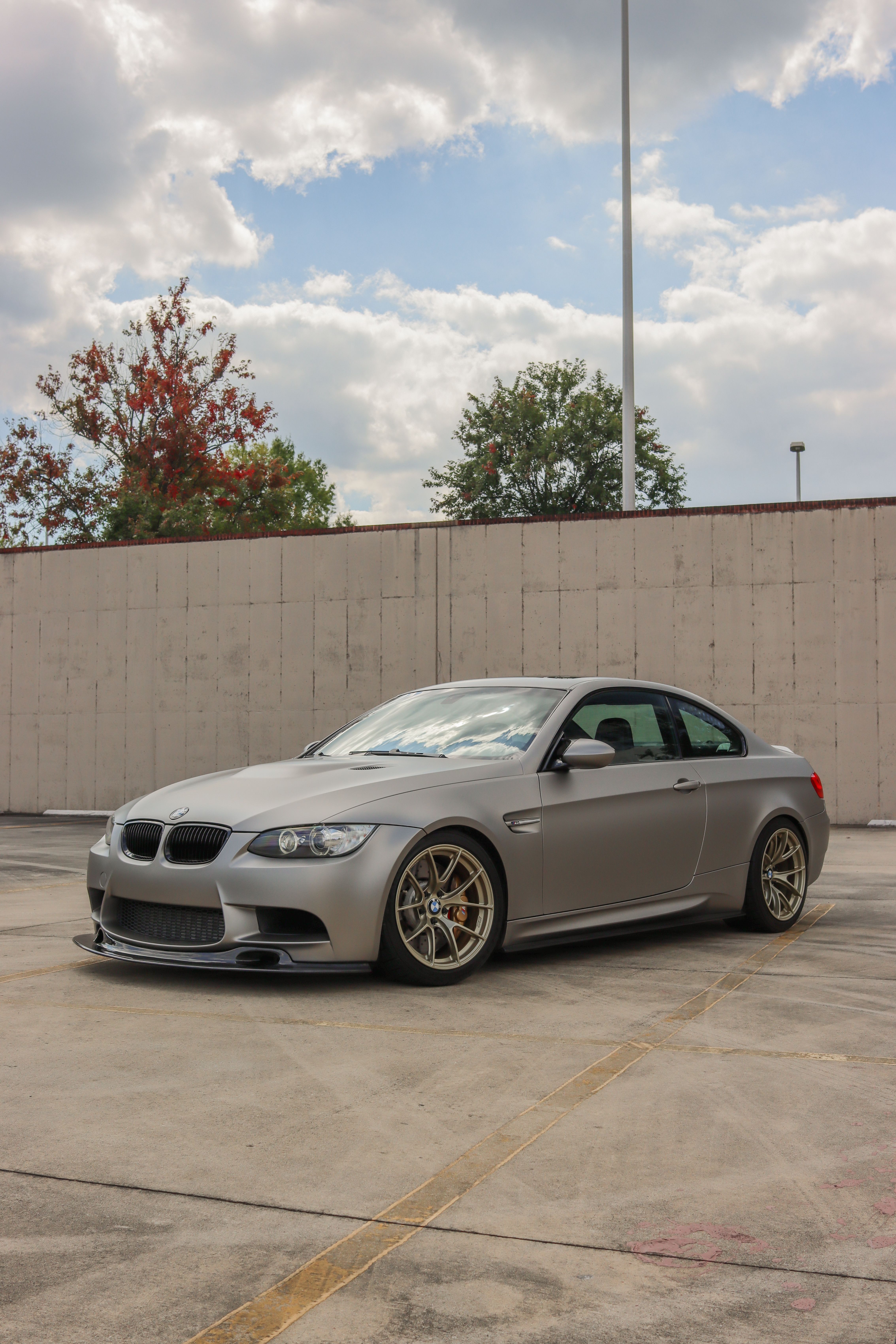 BMW E92 Coupe M3 with 18" VS-5RS in Motorsport Gold on BMW E90 E92 E93 ...