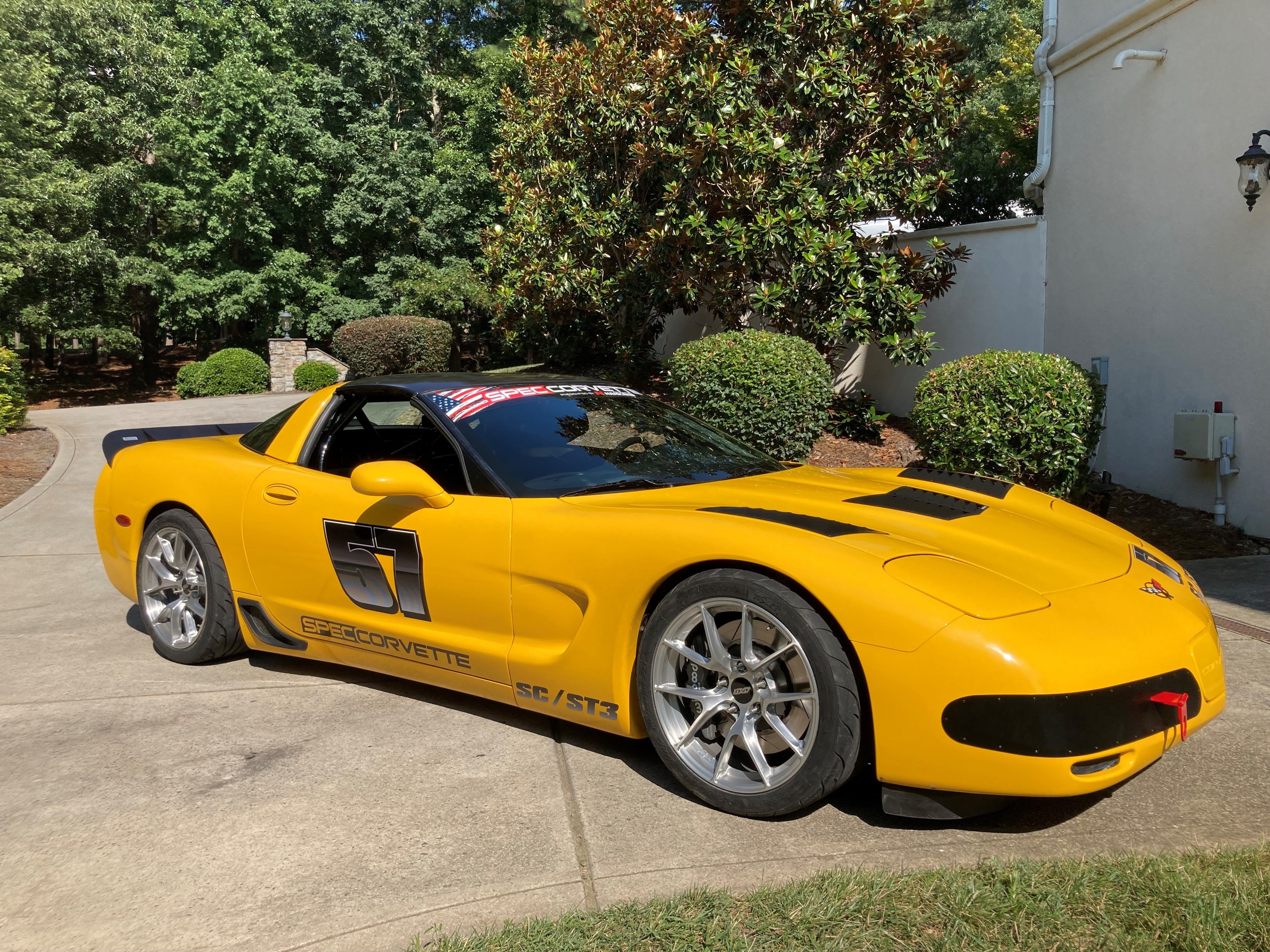 Chevrolet C5 Spec Corvette with 18" VS-5RS in Brushed Clear on ...
