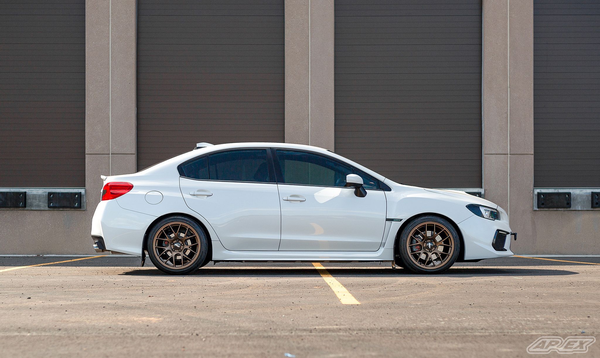 Subaru VA WRX with 18" EC-7 Wheels in Satin Bronze