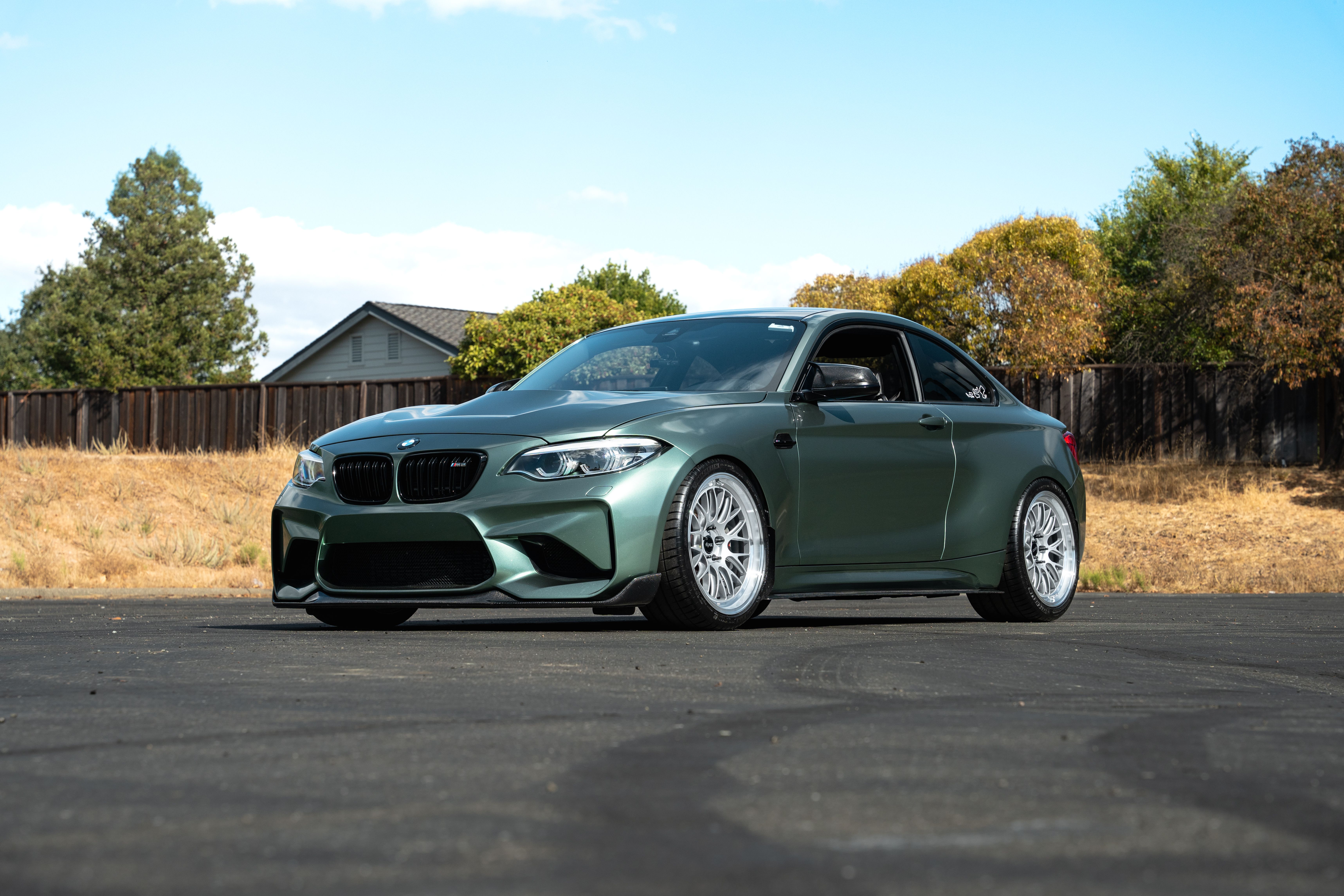 BMW F87 M2 with 19" ML-10RT Wheels in Machined Lip Race Silver