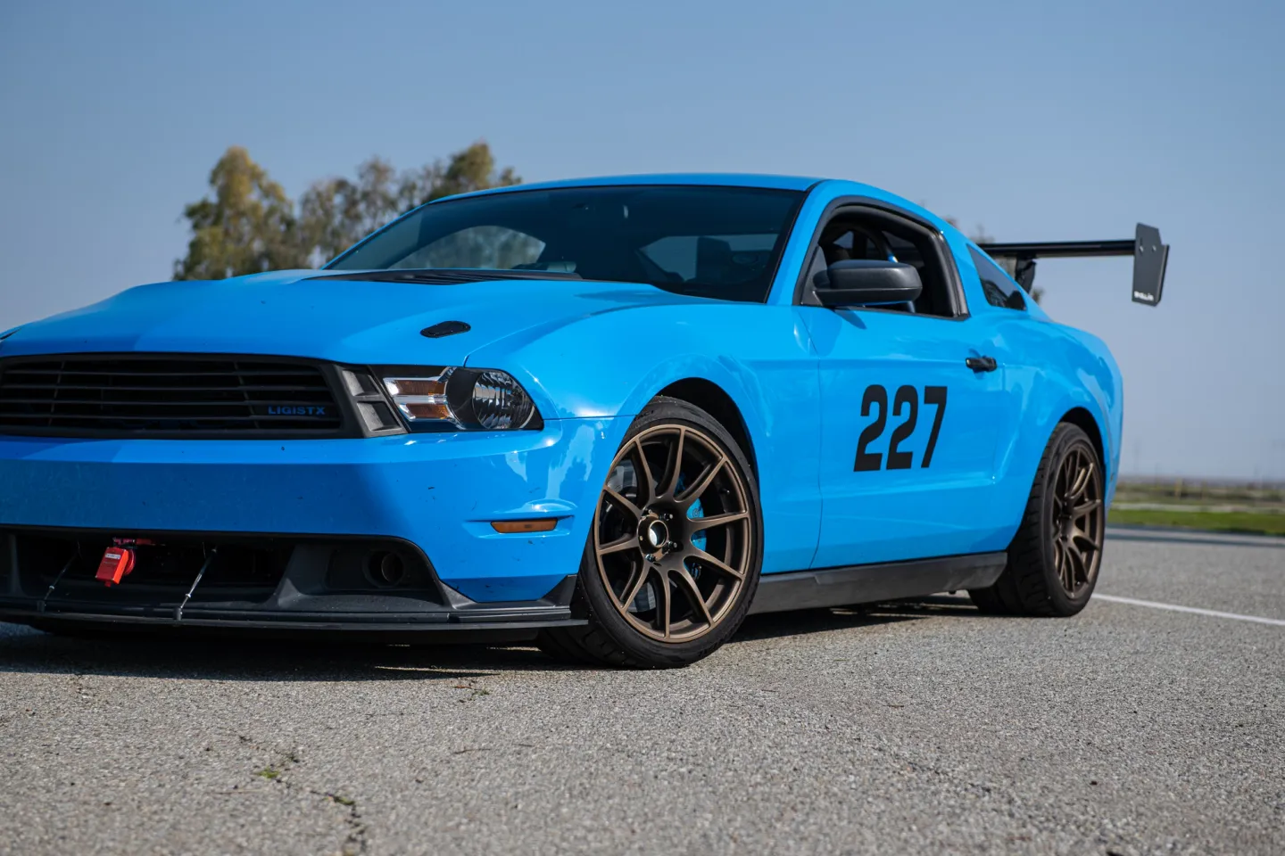 Ford S197 Mustang V6 with 18" SM-10 Wheels in Satin Bronze