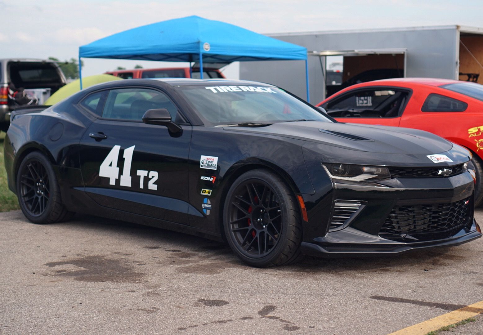Chevrolet 6th Gen Camaro SS 1LE with 19" ARC-8 in Satin Black on ...