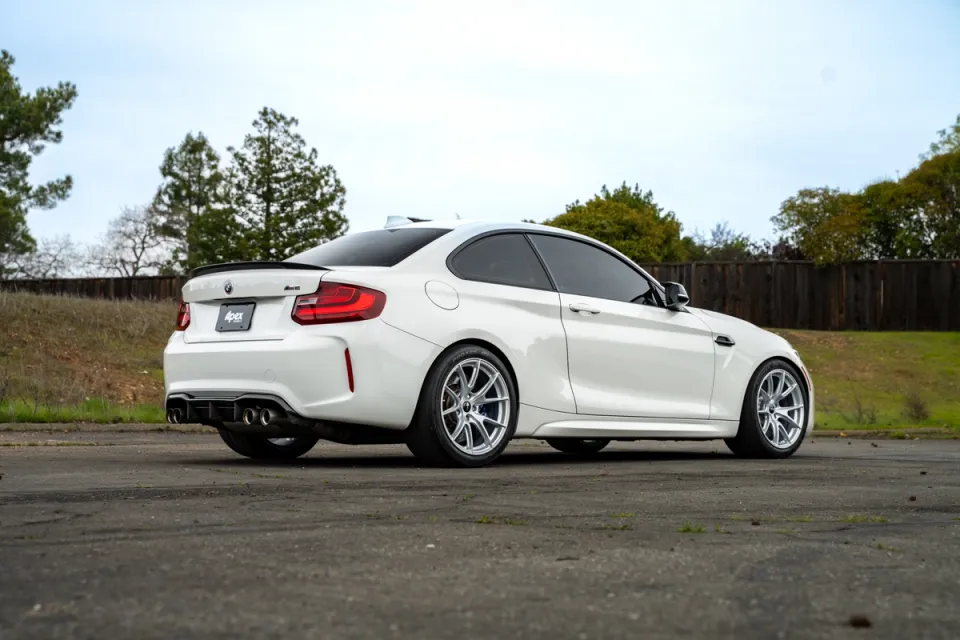 BMW F87 M2 with 18" VS-5 Wheels in Race Silver