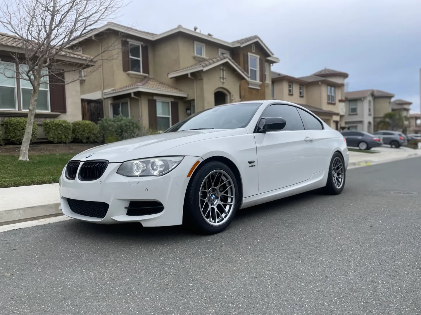 BMW E92 Coupe 3 Series with 17" ARC-8 Wheels in Hyper Black