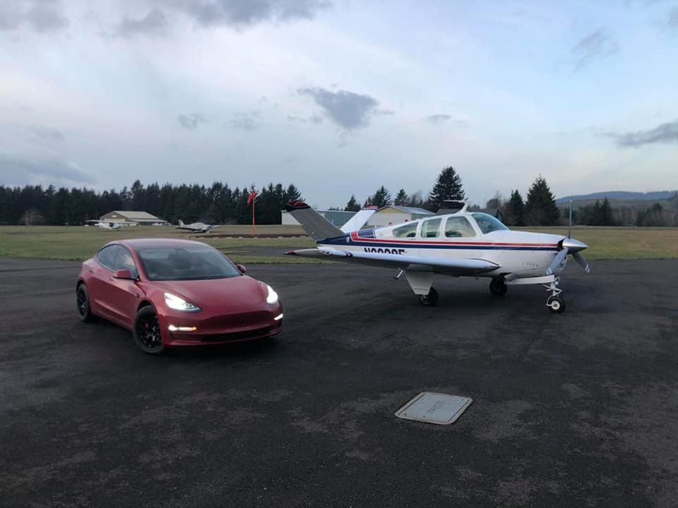 Tesla Model 3 with 18" EC-7 Wheels in Satin Black