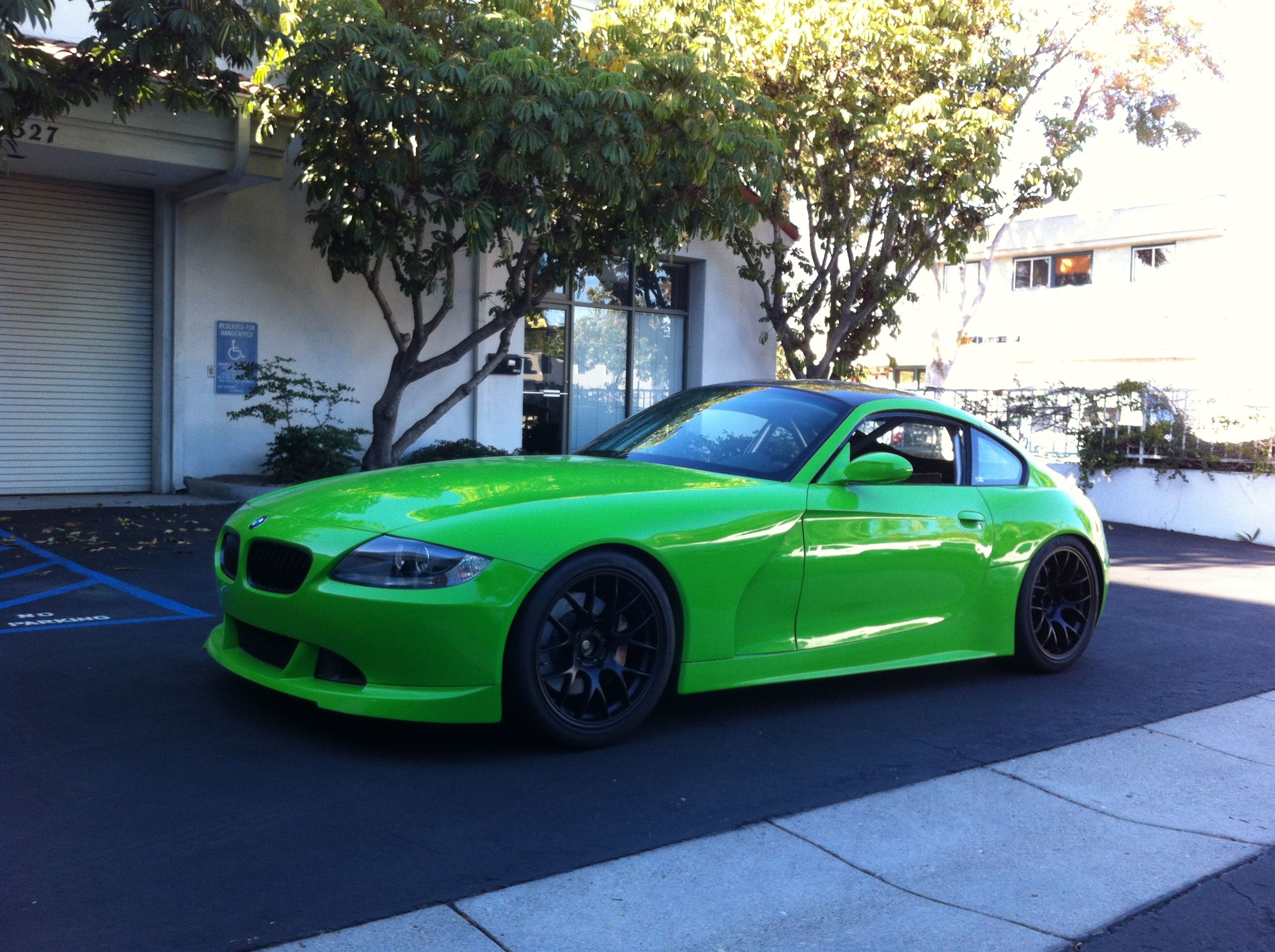 BMW E86 Coupe Z4 M with 19" EC-7 Wheels in Satin Black