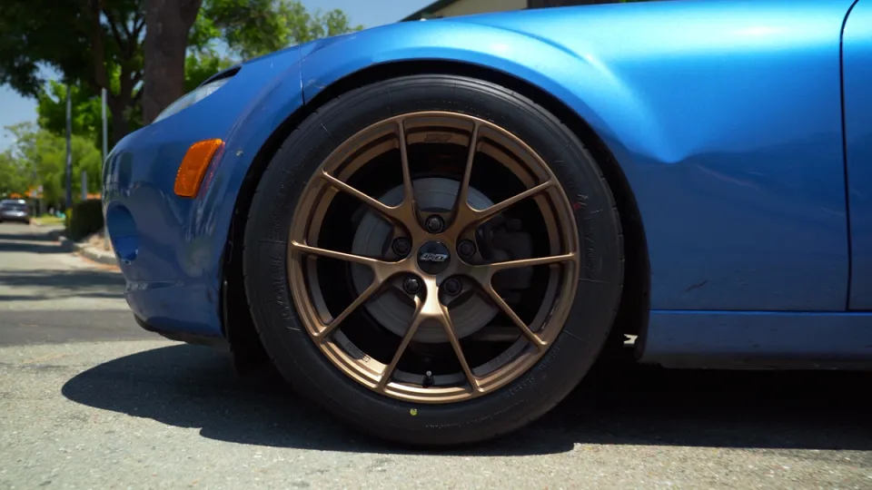 Mazda NC MX-5 Miata with 17" VS-5RS Wheels in Satin Bronze