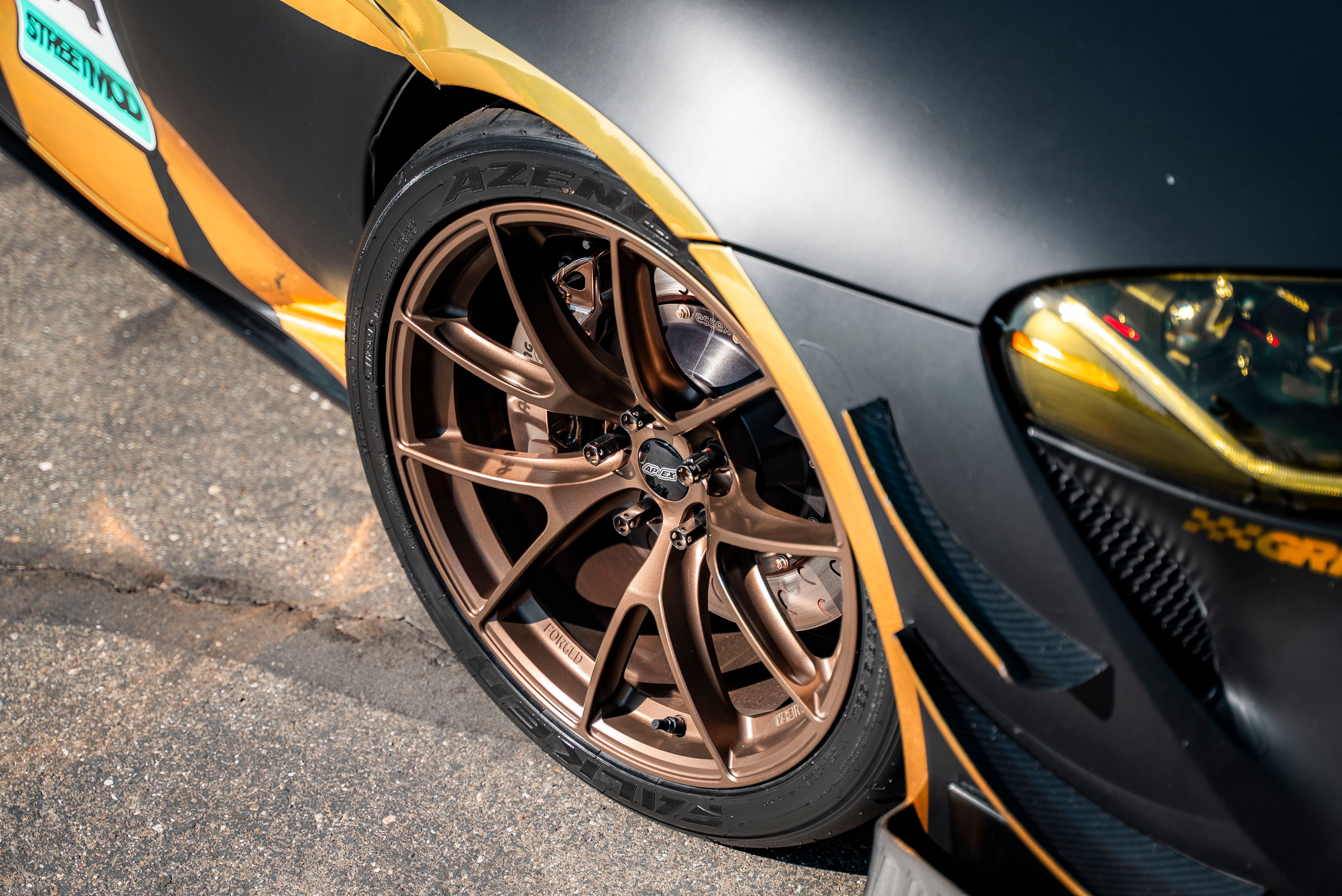 Toyota GR Supra with 19" VS-5RS Wheels in Satin Bronze