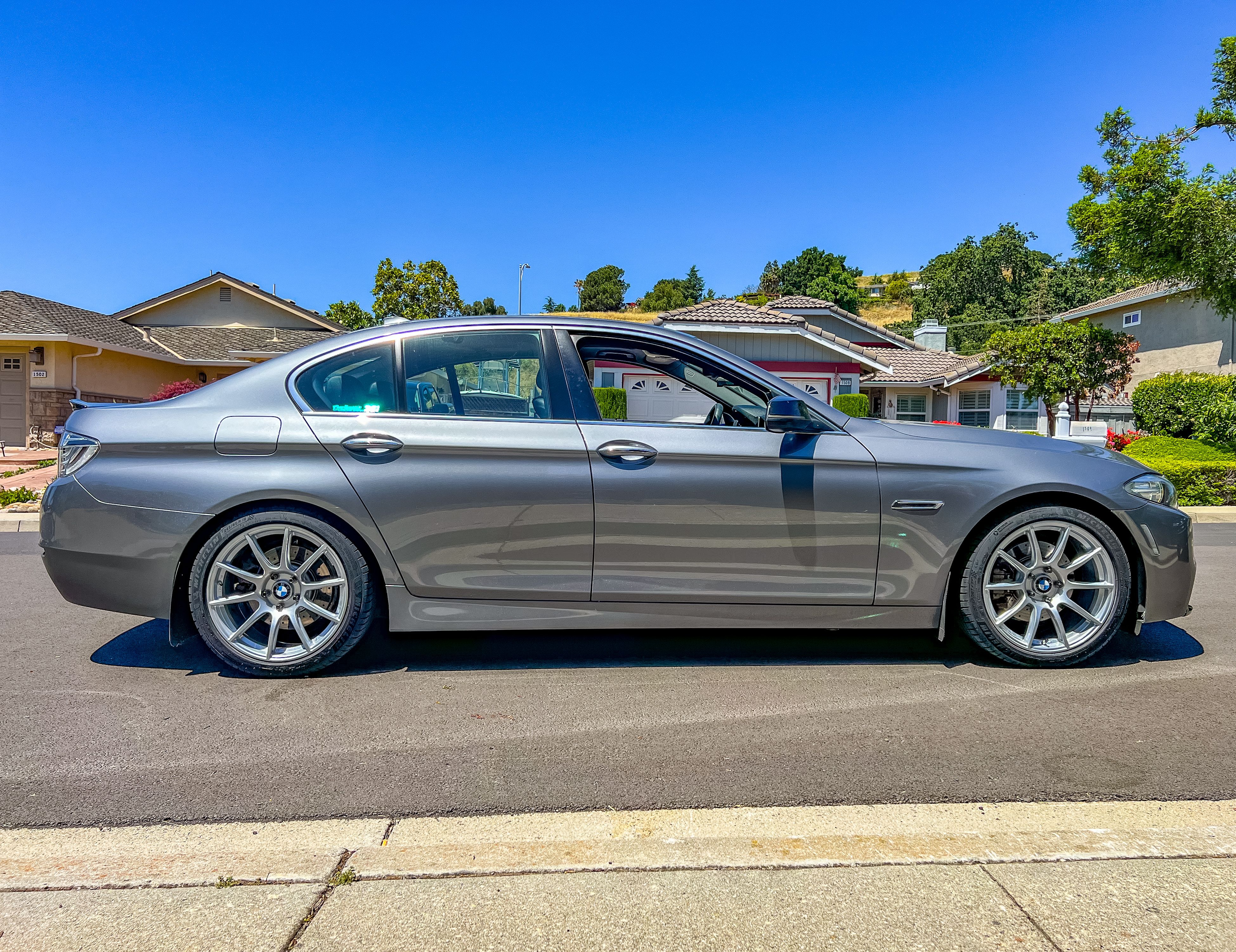 BMW F10 Sedan 5 Series with 19" SM-10 in Race Silver on BMW F10 F11 ...